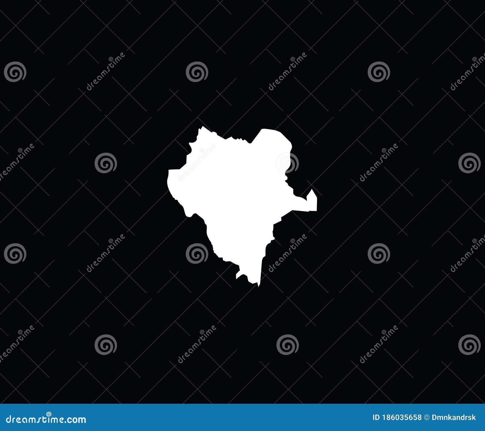 Durango Outline Map Mexico State Stock Vector - Illustration of ...