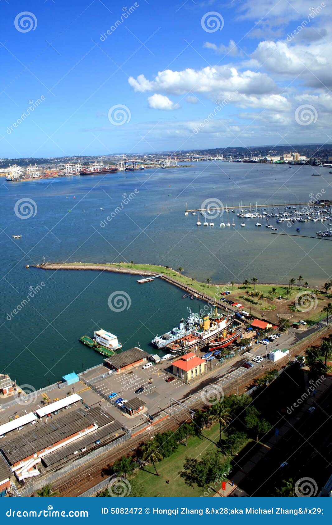 Durban bay stock photo. Image of birdseye, district, coast - 5082472