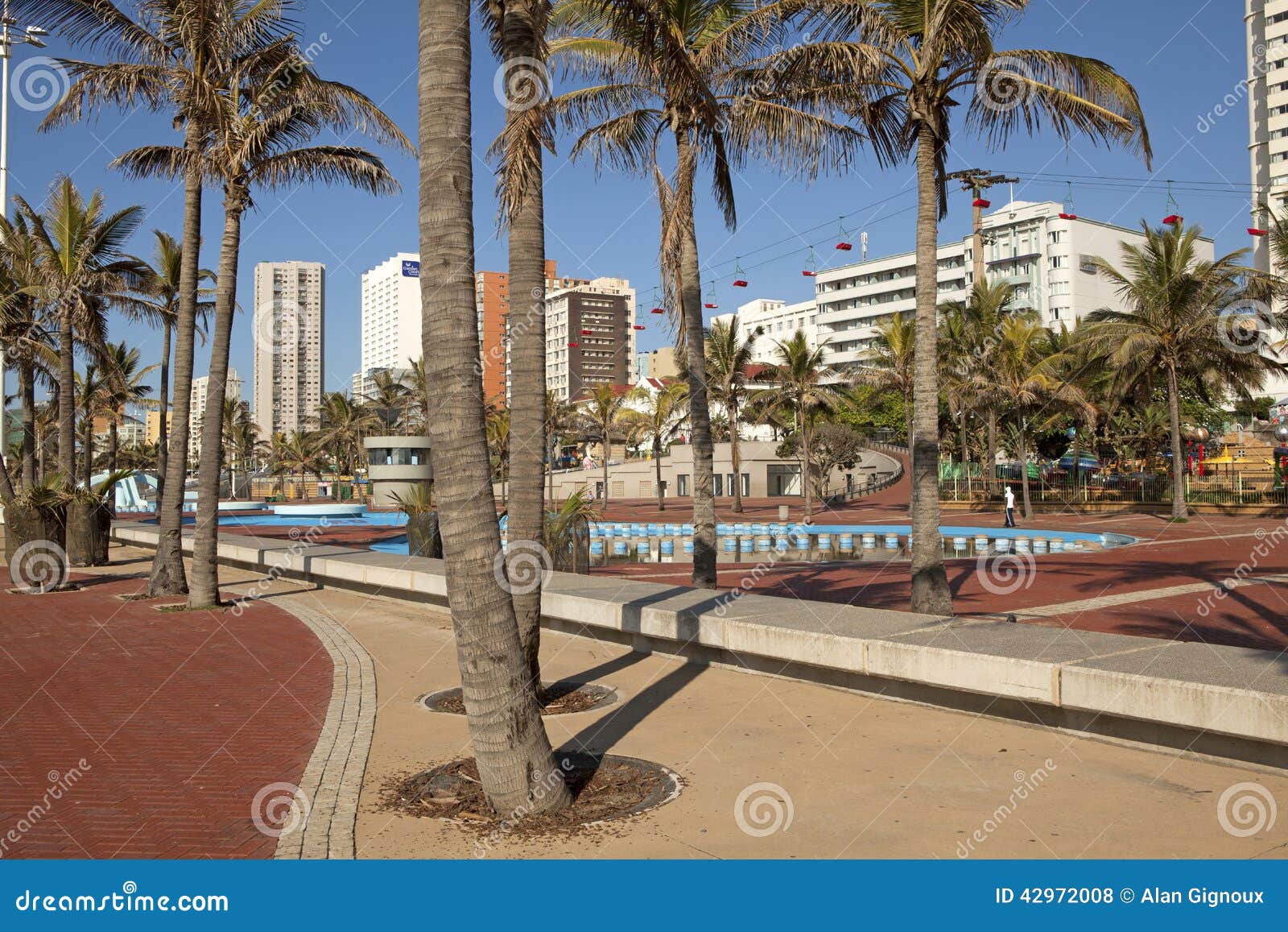 Durban city editorial stock photo. Image of trees, south - 42972008