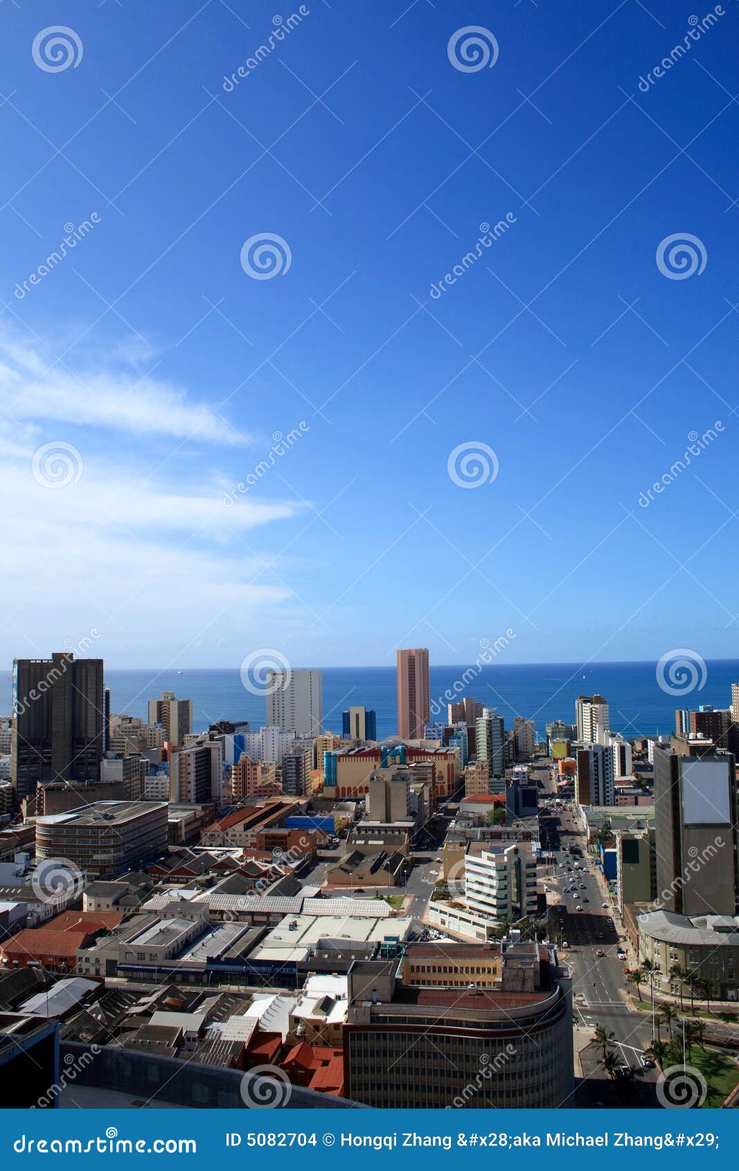 Durban city skyline stock photo. Image of container, architecture - 5082704
