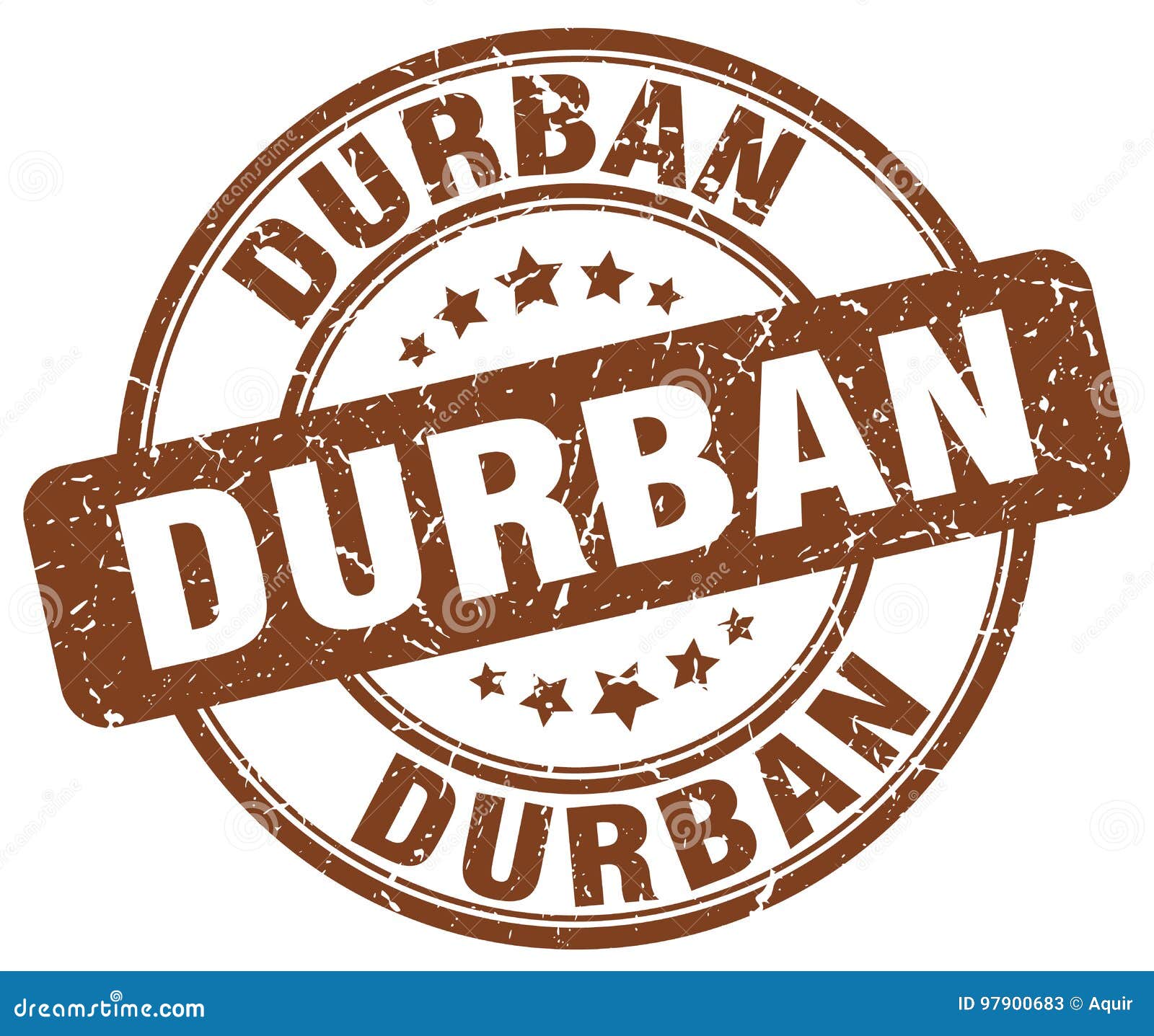 Durban Stamp Cartoon Vector | CartoonDealer.com #120114577