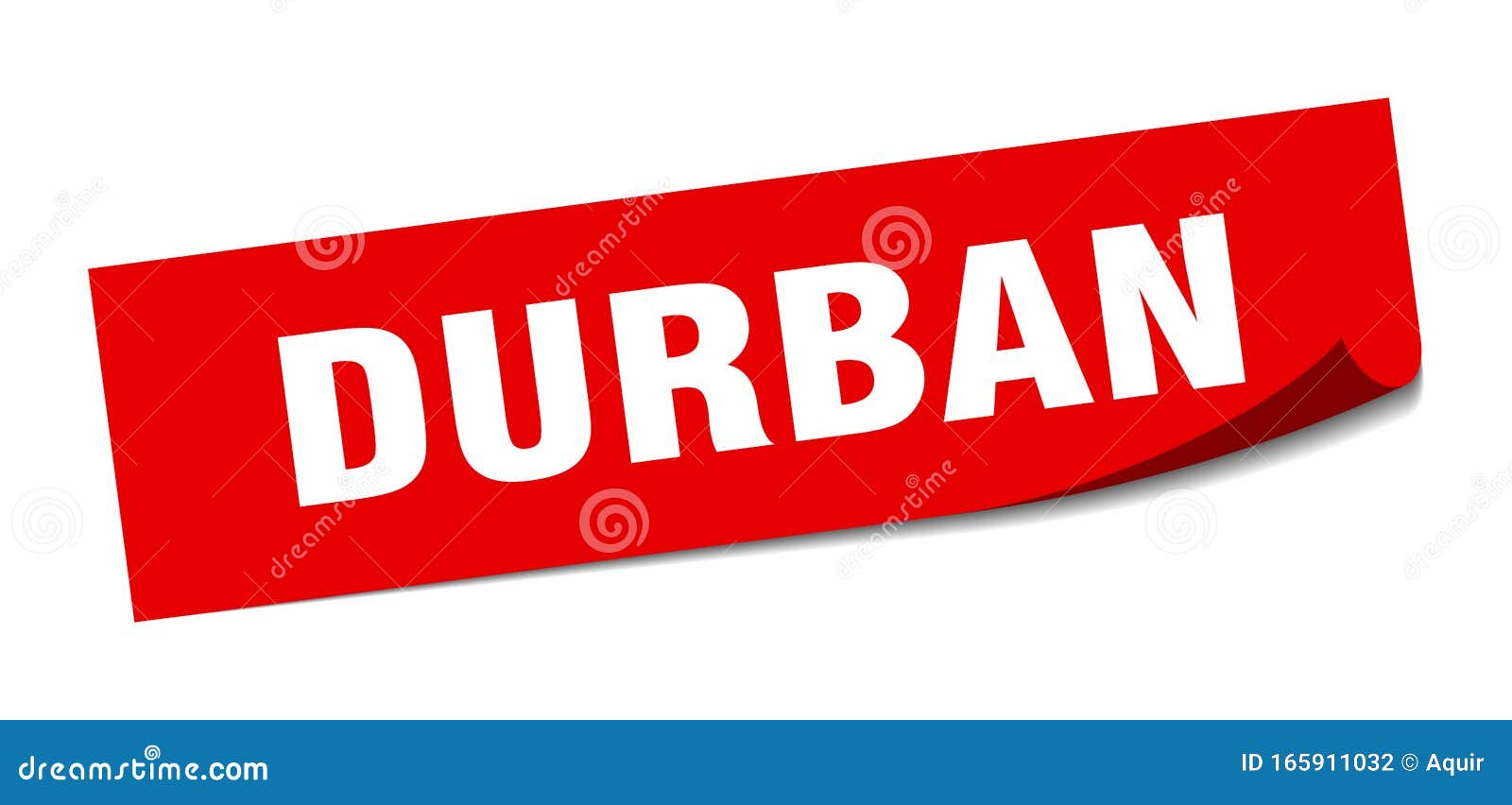 Durban Sticker. Durban Square Peeler Sign Stock Vector - Illustration ...