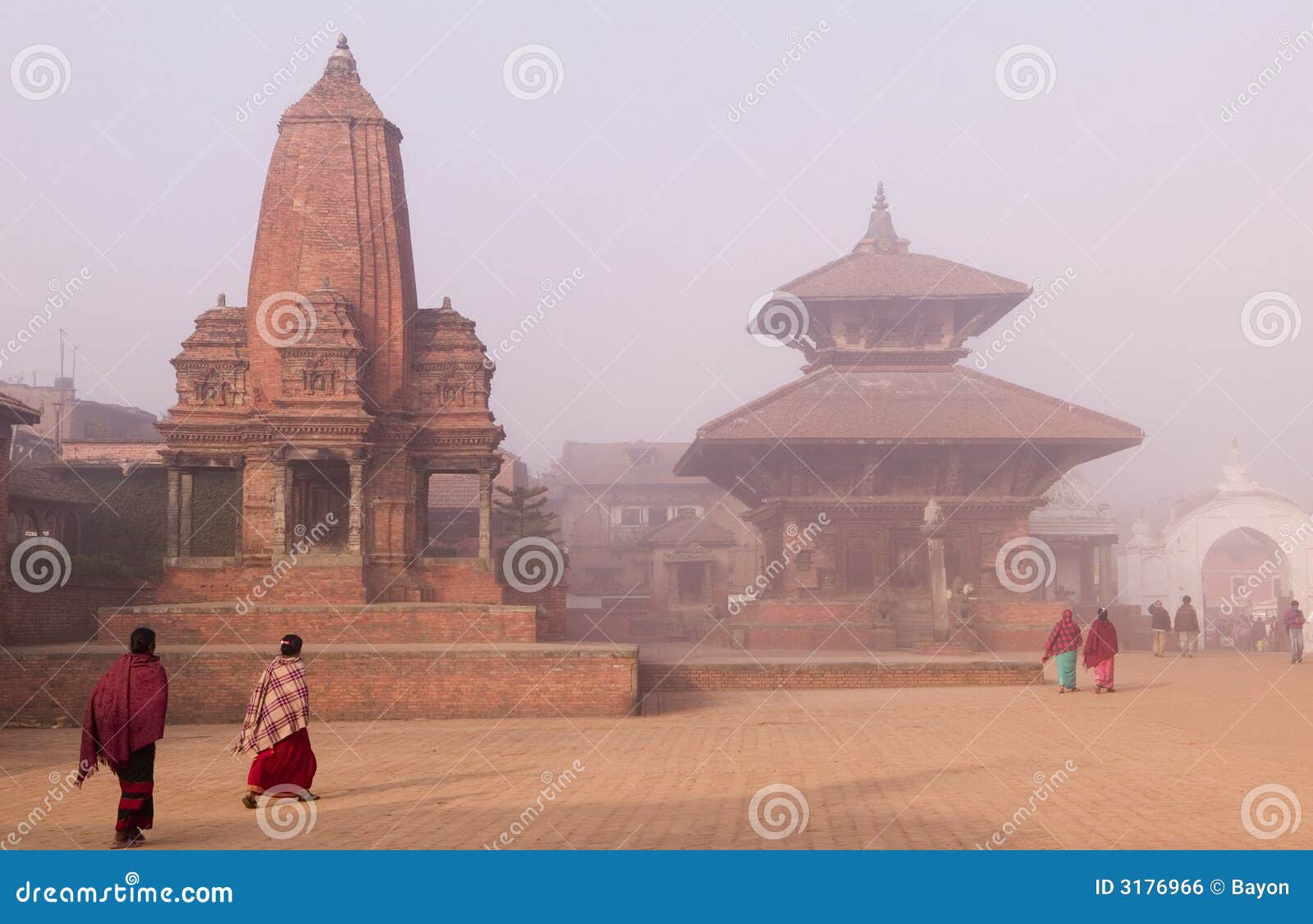 Durbar Square in Bhaktapur stock photo. Image of stone - 3176966
