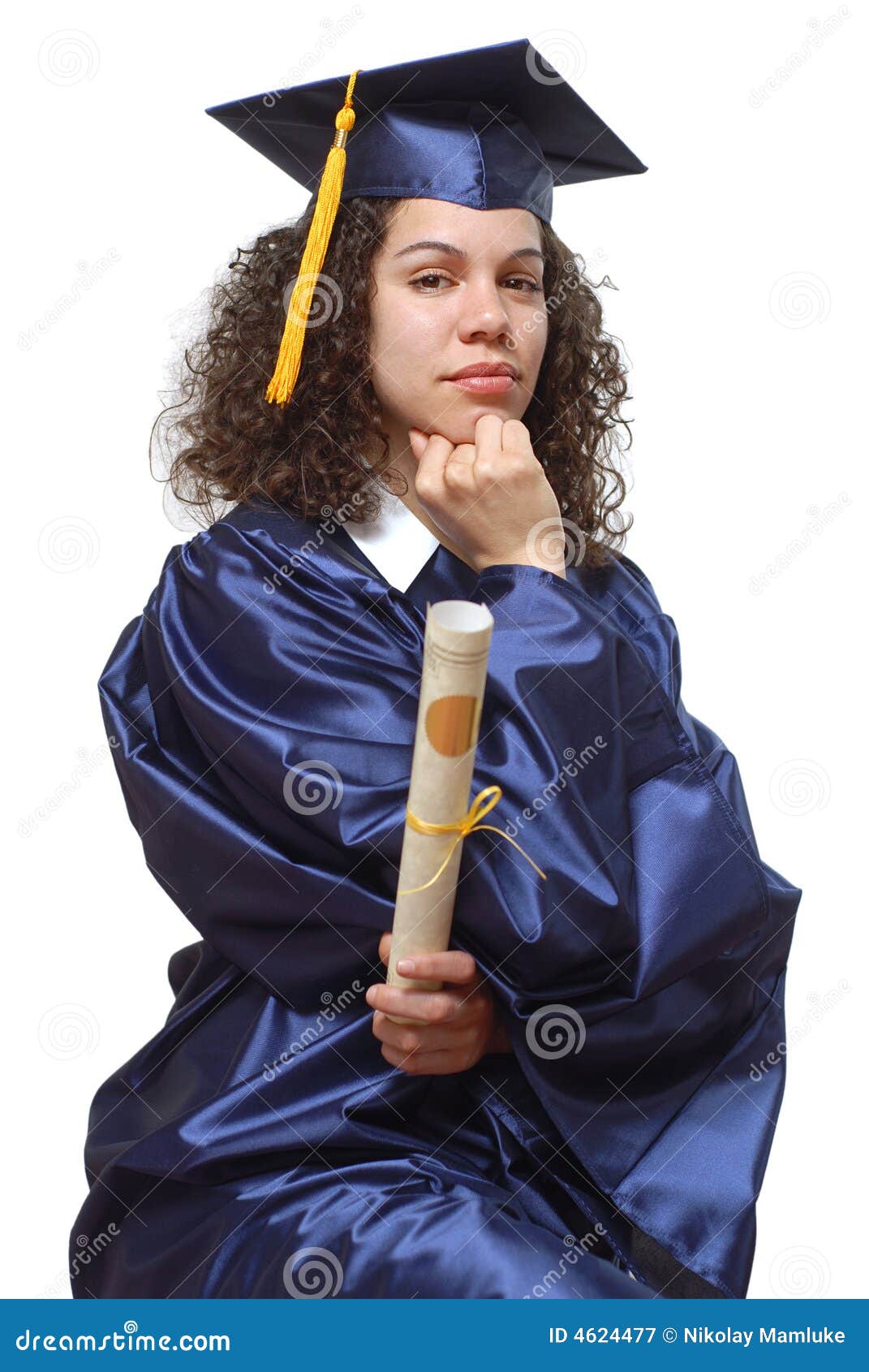 Durchdachter Absolvent Bild. Bild: 4624477