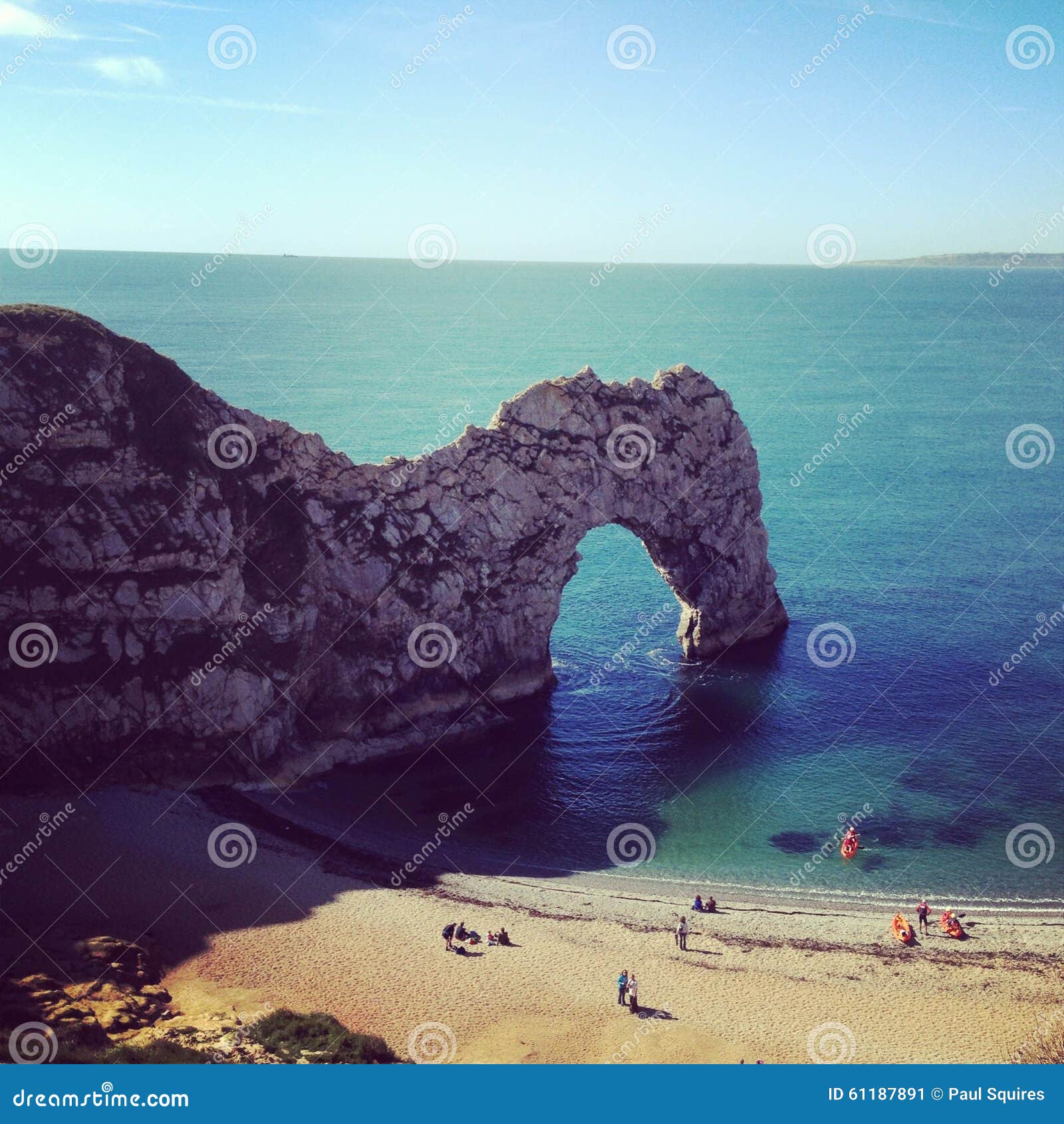 Durdle door stock image. Image of headland, dorset, klippe - 61187891