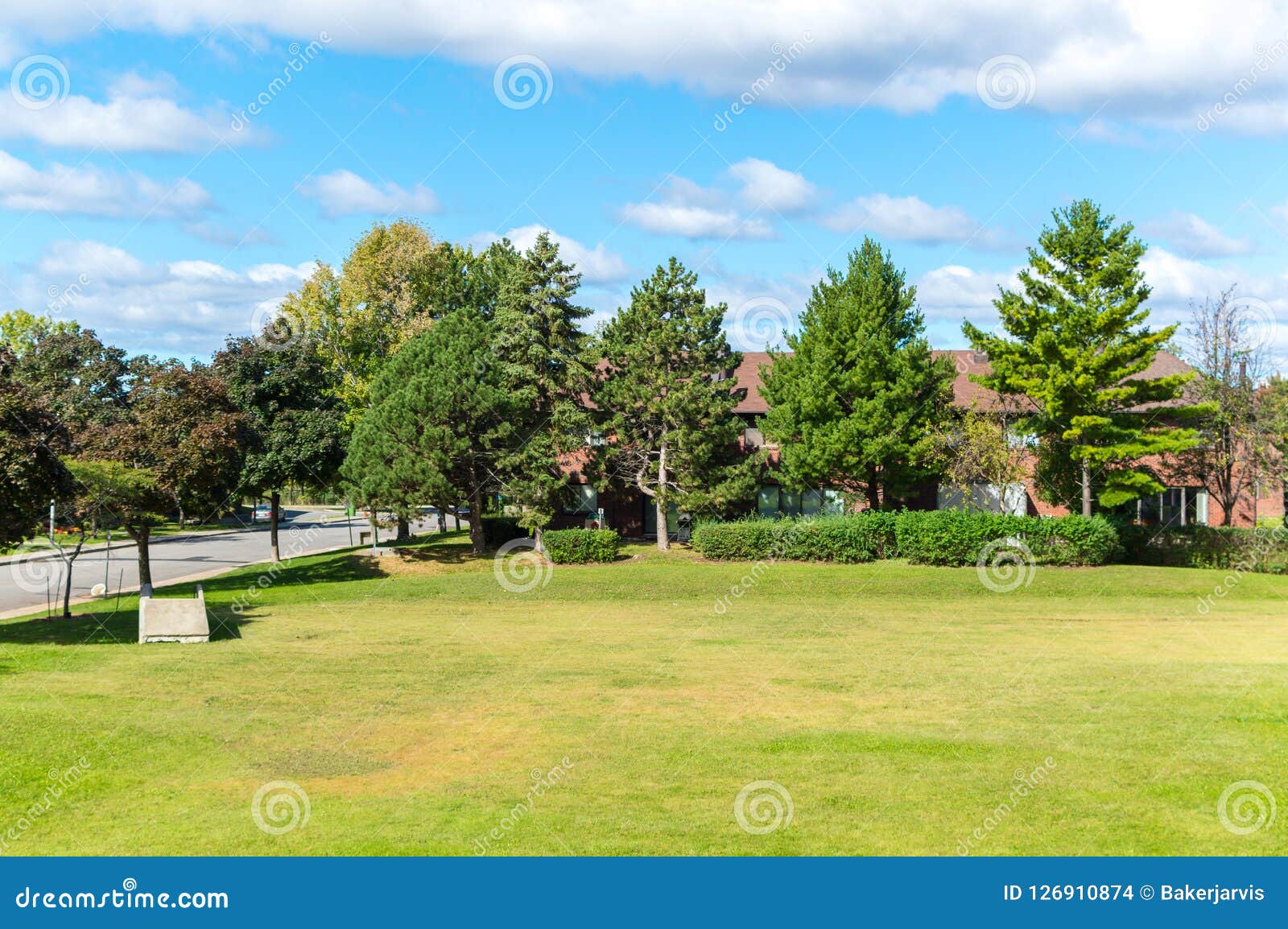 Dure Moderne Huizen Op Het Groene Gebied Stock Foto - Image of deur ...