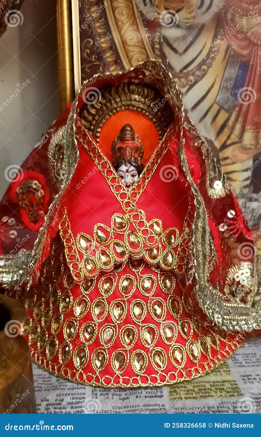 Durga Devi En El Festival Navratri En India Foto de archivo editorial ...