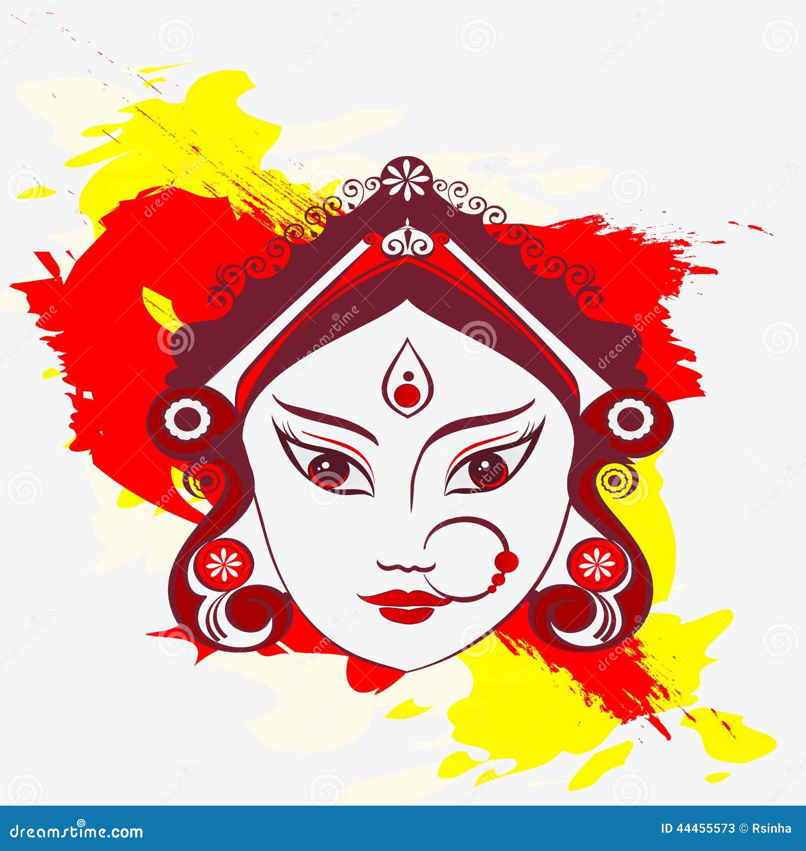 Durga Illustration Cartoon Vector | CartoonDealer.com #44455573