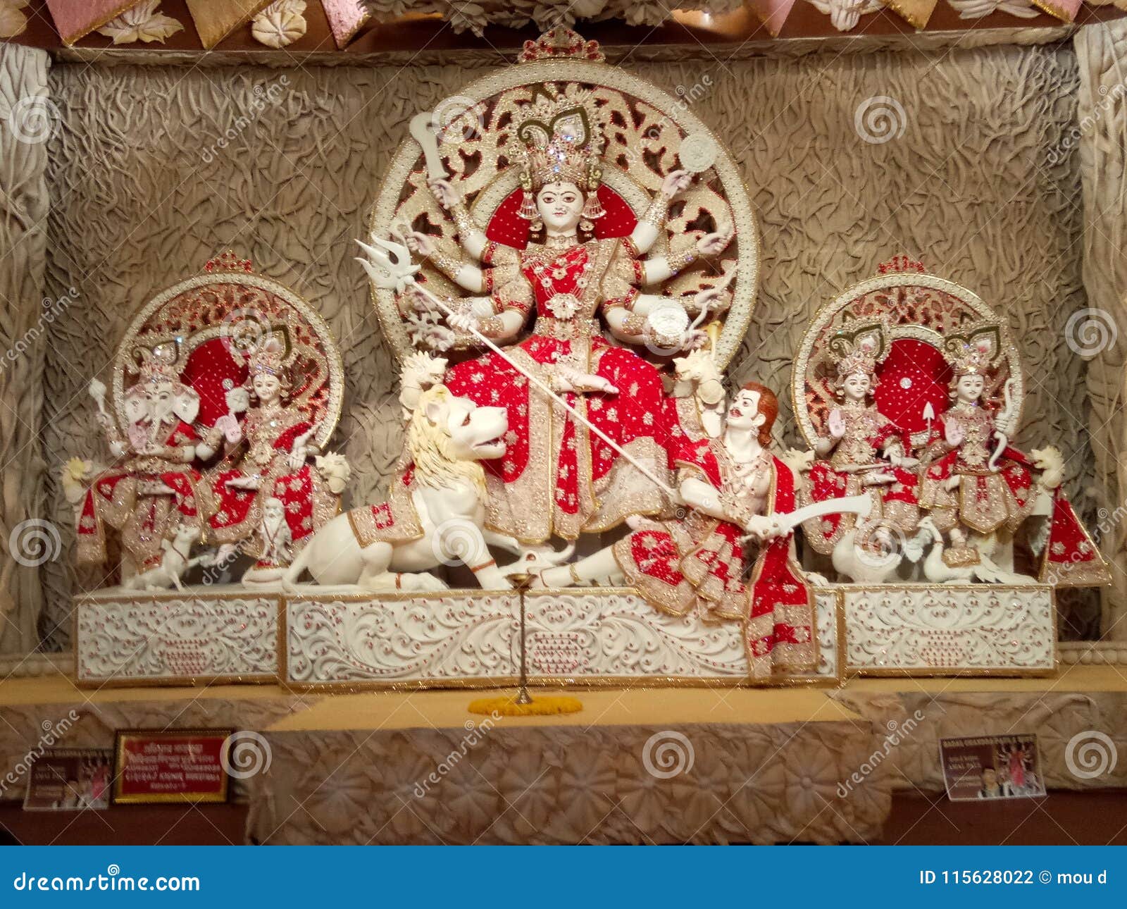 Durga maa stock photo. Image of puja, family, durga - 115628022