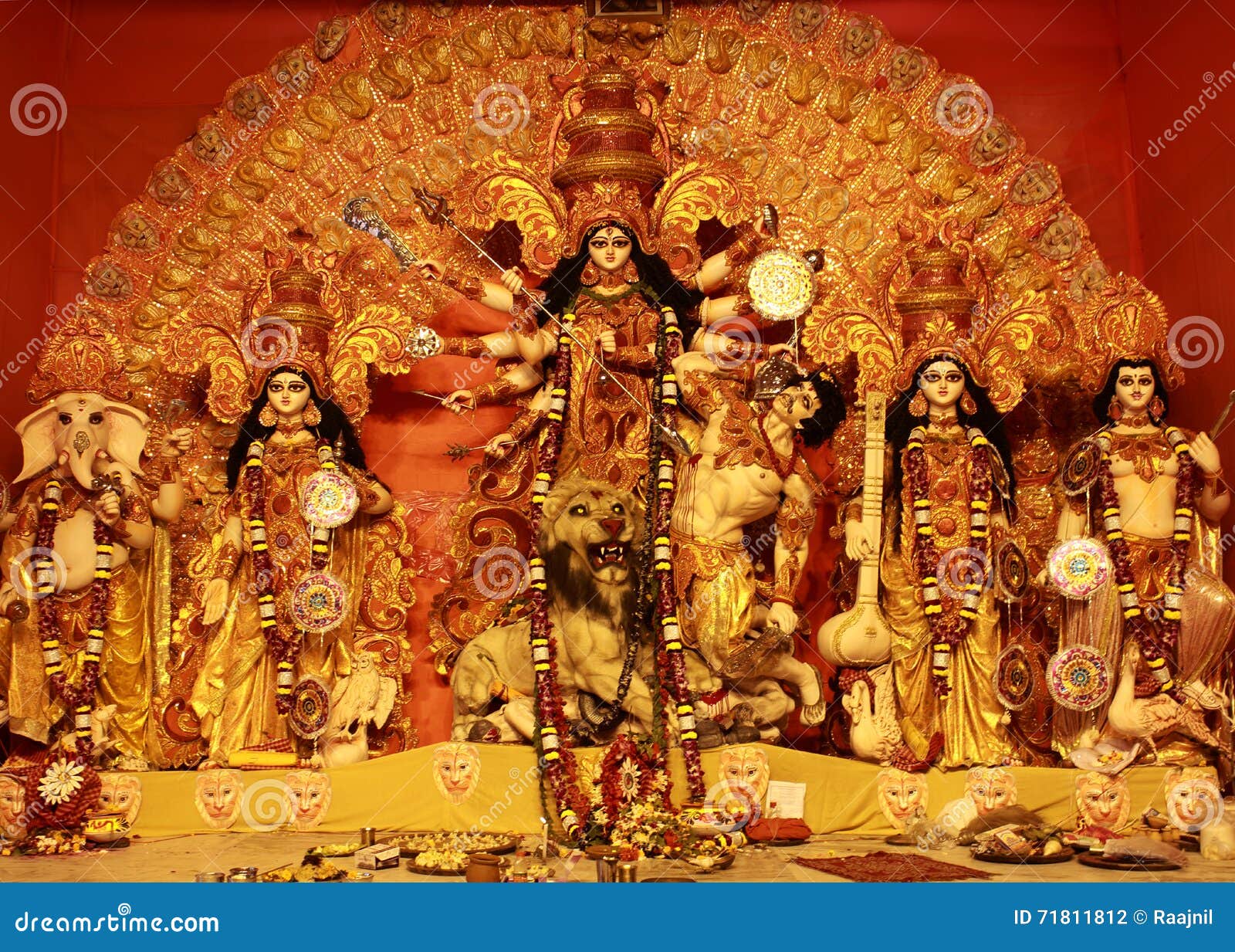DURGA stock photo. Image of asia, clay, mother, faith - 71811812