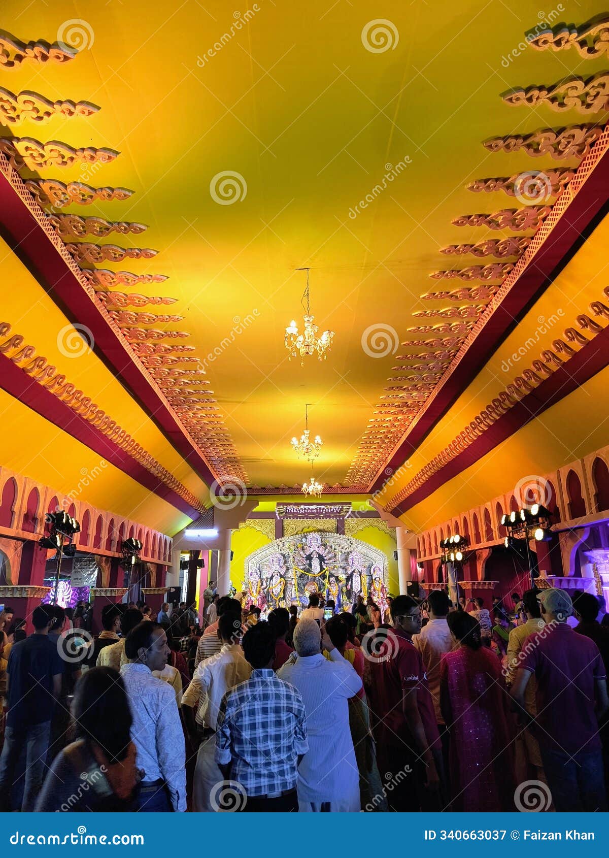 Durga Puja Pandal 2024 editorial photography. Image of puja - 340663037