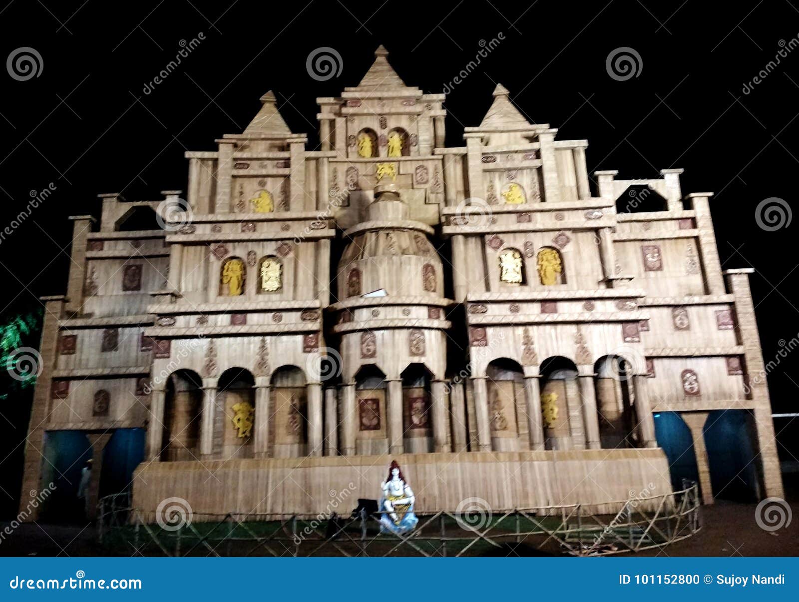 Durga puja pandle stock photo. Image of puja, religion - 101152800