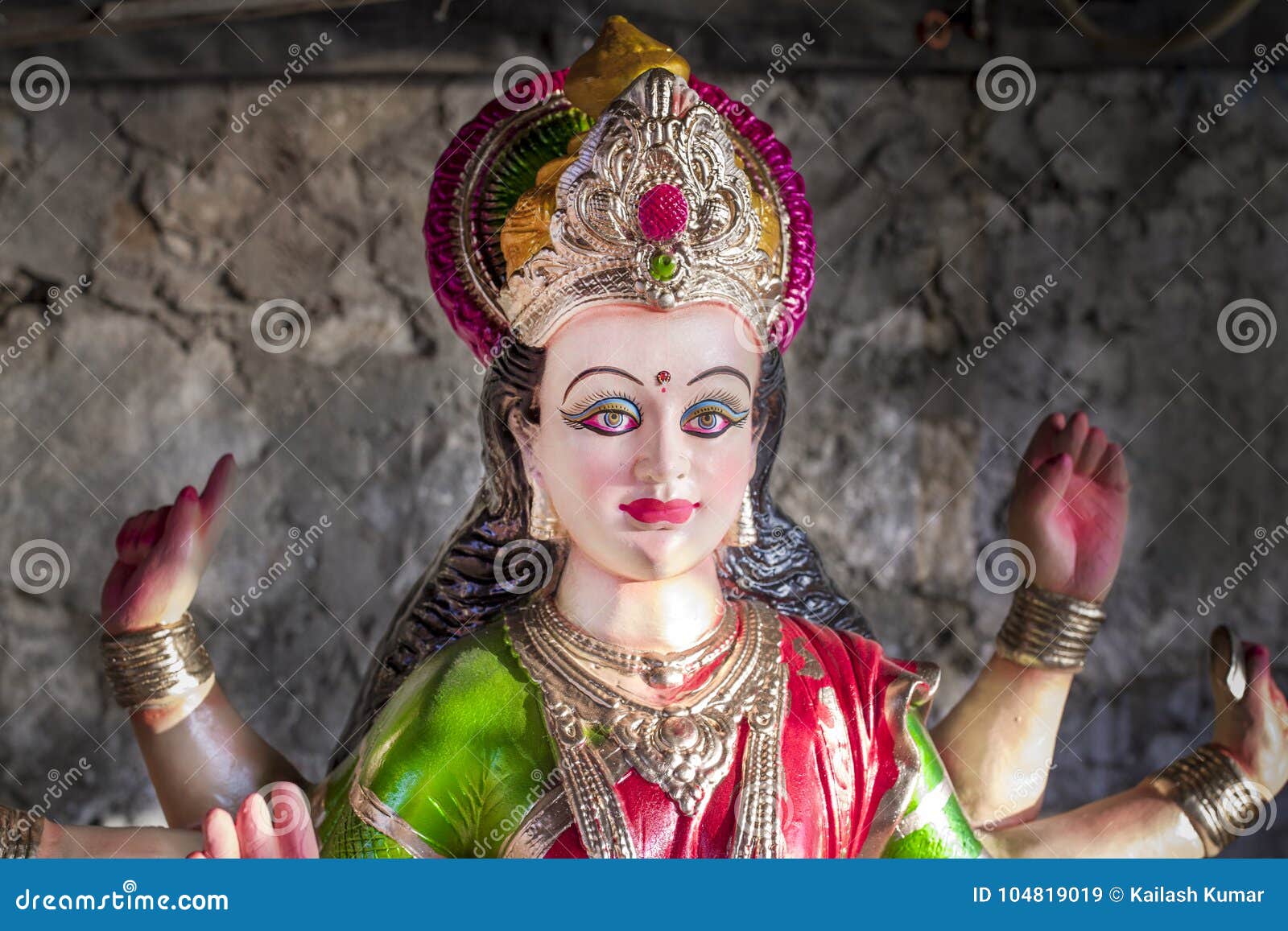 Durga Statue stock image. Image of bengal, celebration - 104819019