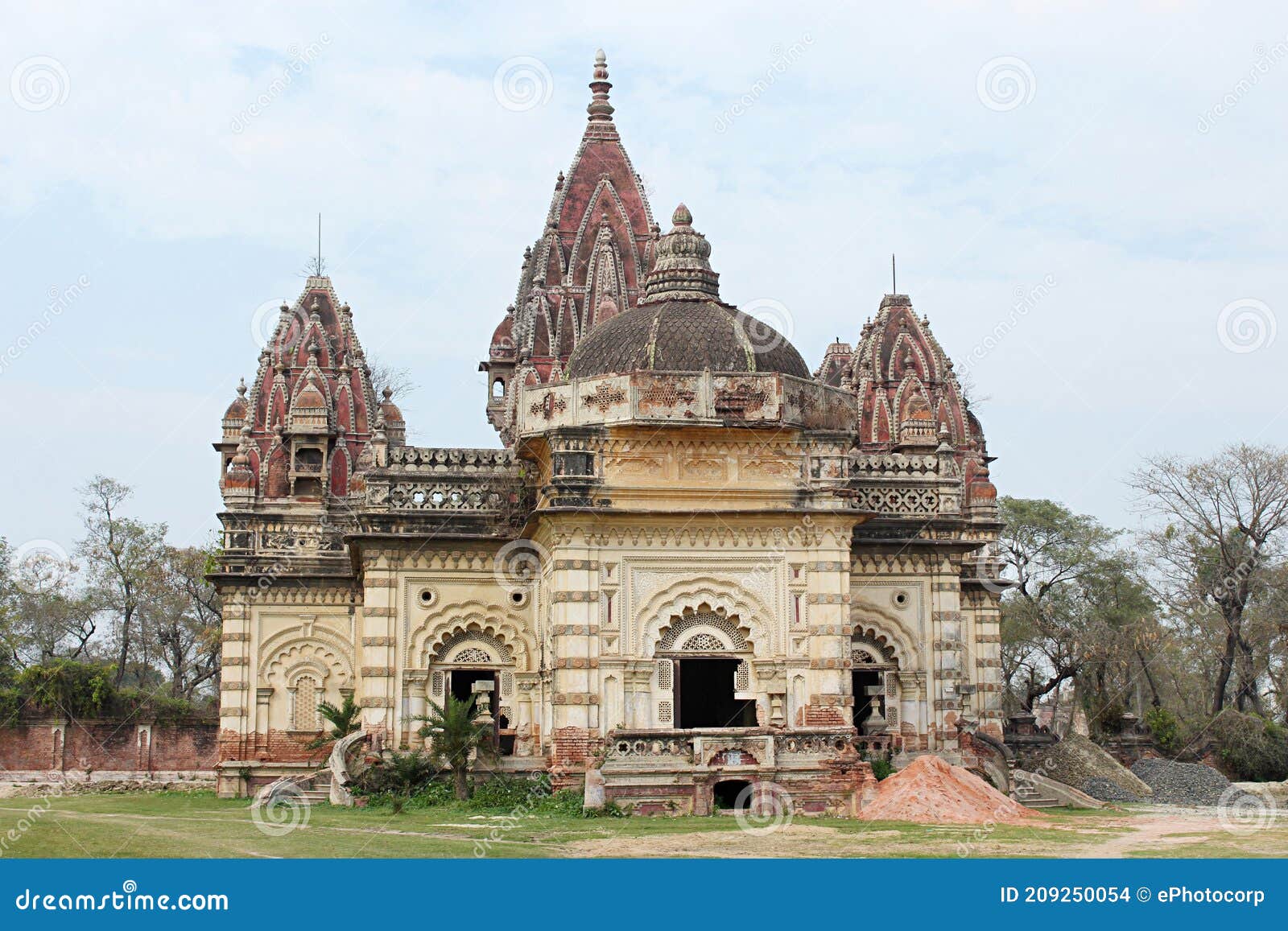 Durga Temple , Rajnagar Palatial Complex Ruins, Bihar, Stock Photo ...