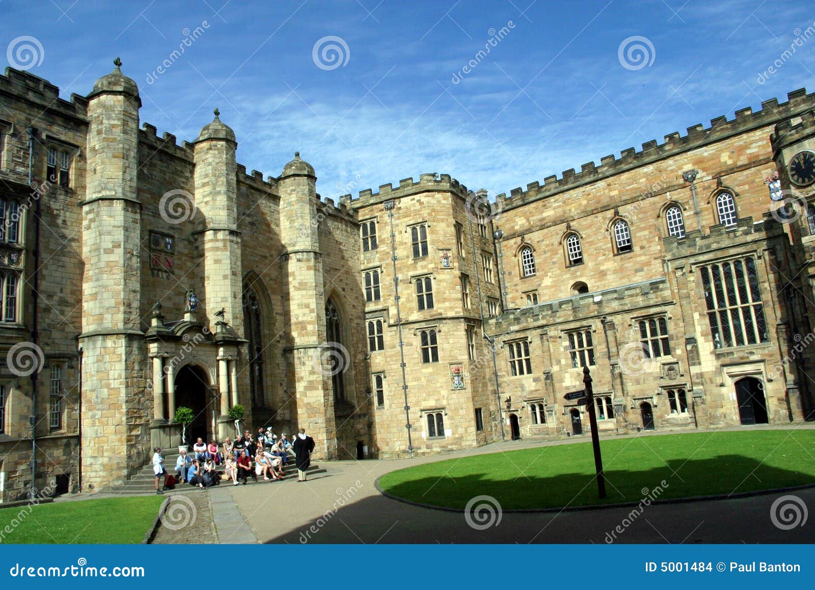Durham Castle (England) stock photo. Image of wall, sunny - 5001484