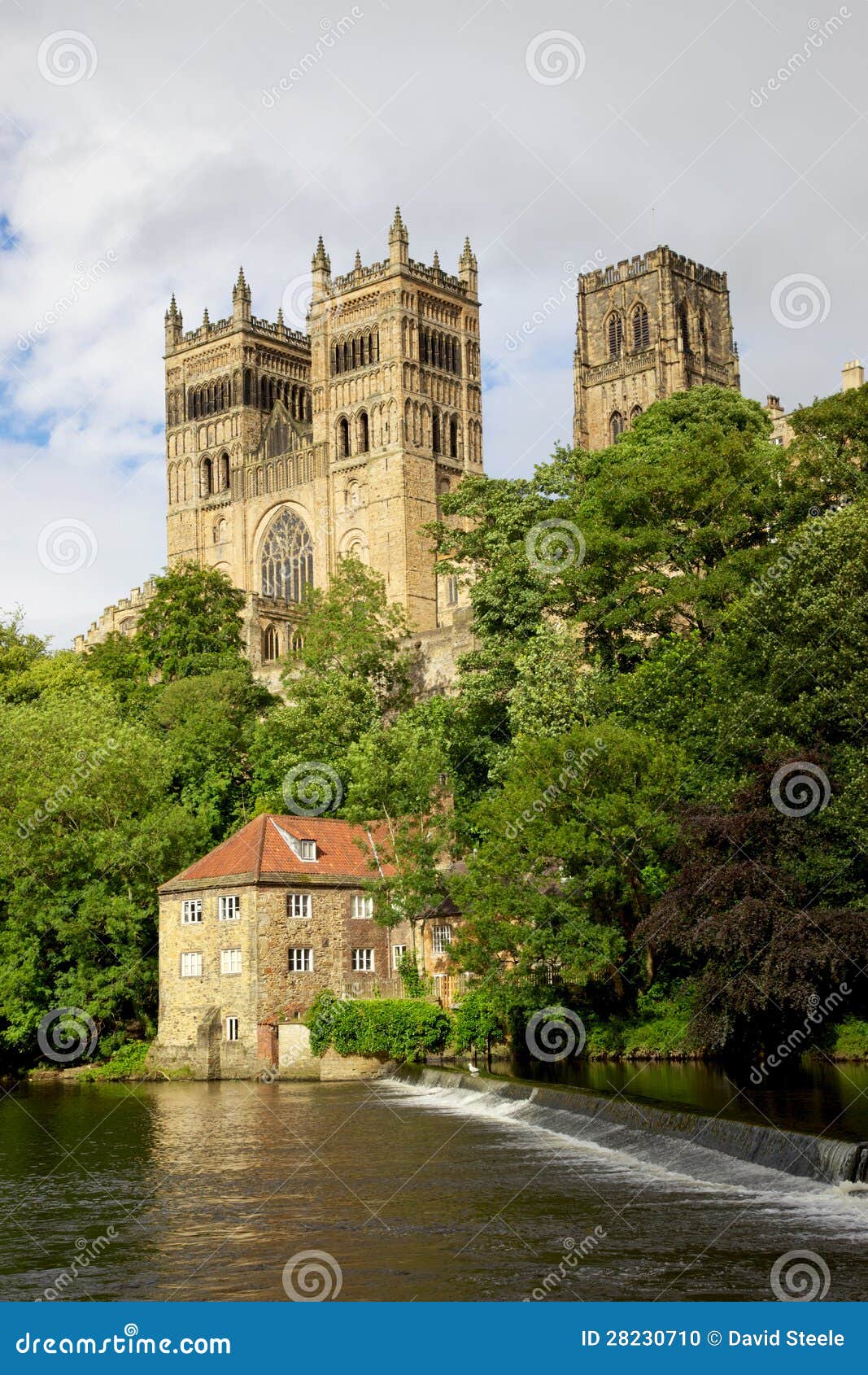 Durham Cathedral stock photo. Image of site, mill, landmark - 28230710