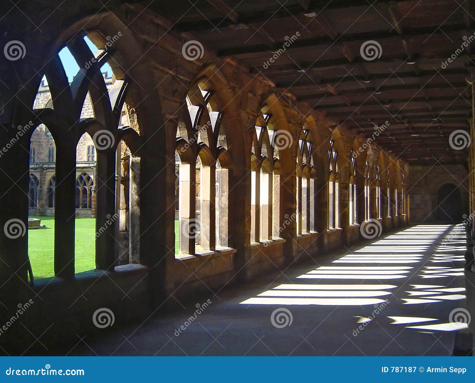 Durham Cathedral cloisters stock image. Image of british - 787187