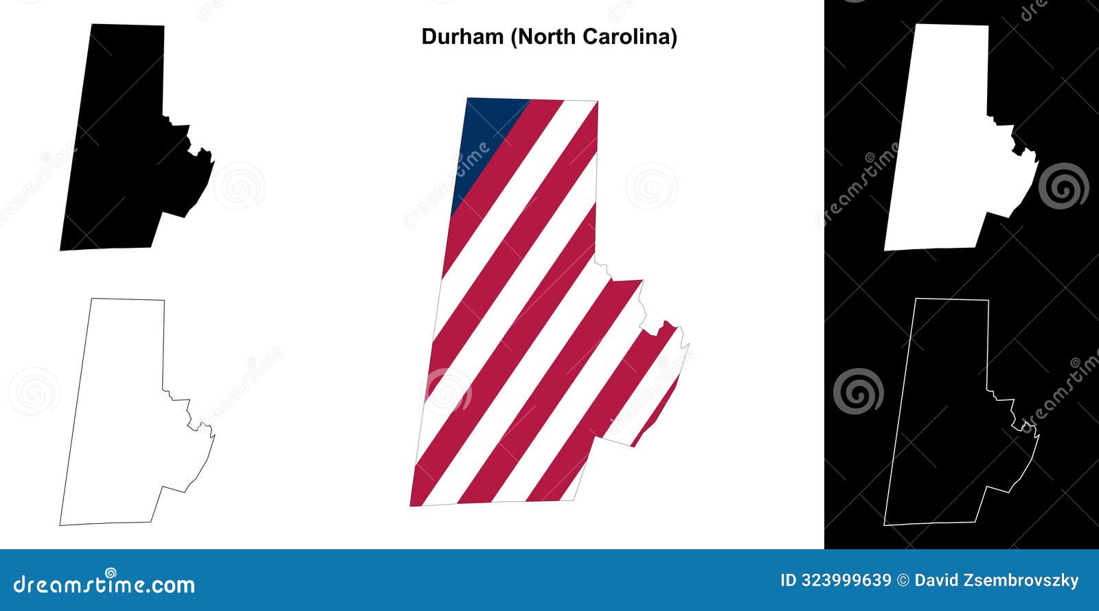 Durham outline map stock illustration. Illustration of template - 323999639
