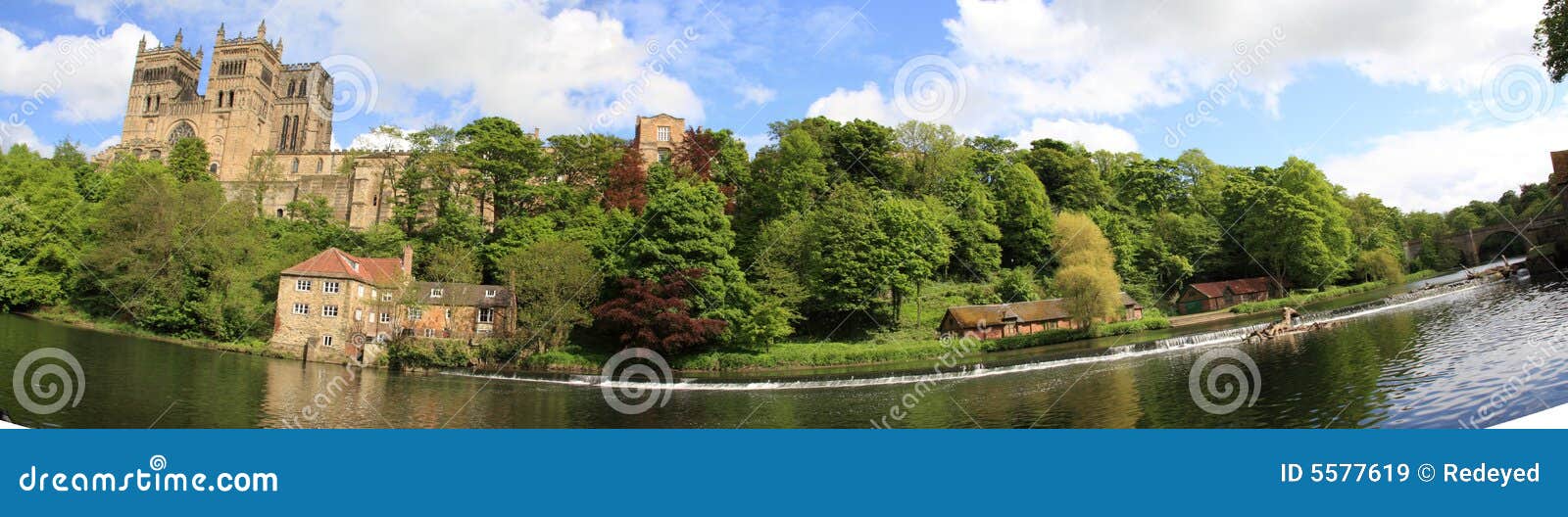 Durham Riverside Panorama stock image. Image of religious - 5577619