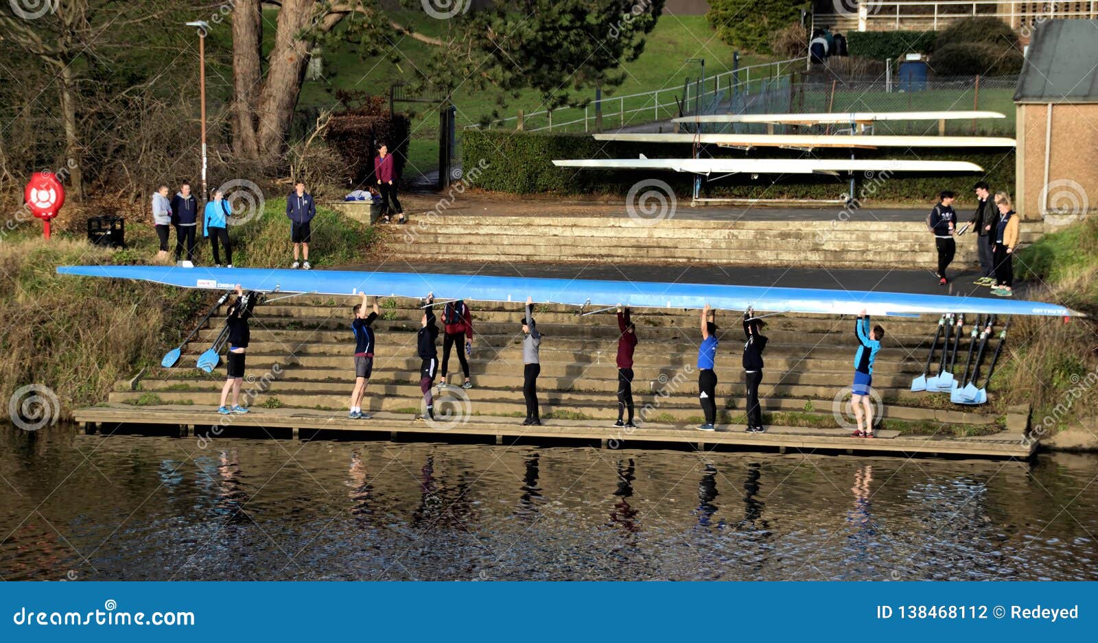Durham University Rowing Boat Launching Editorial Photography - Image ...