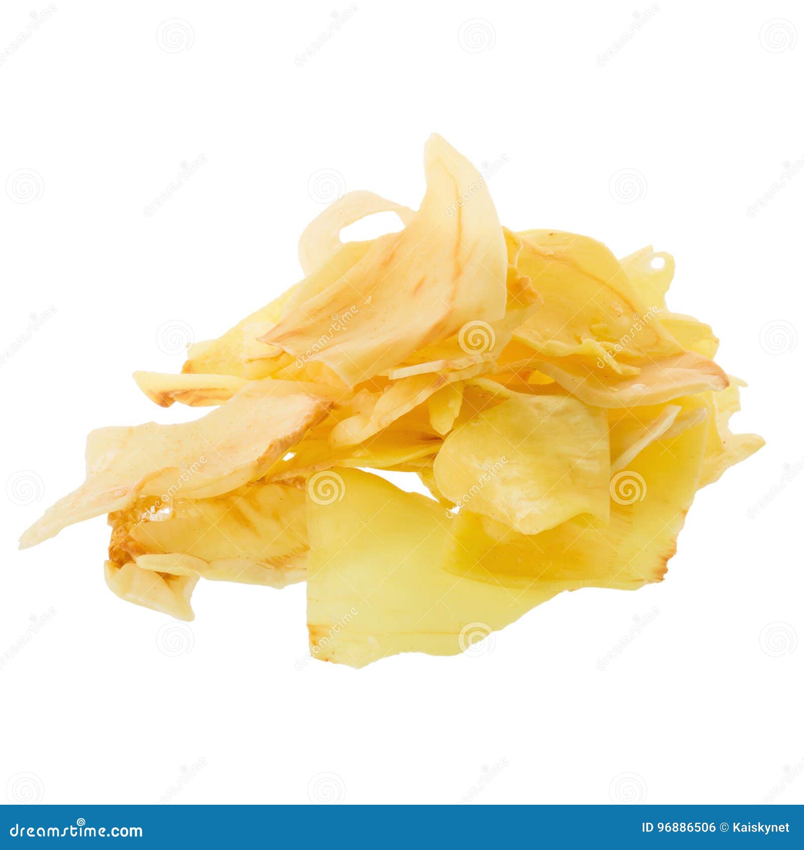 Durian Chips Fried Snack Fruit, Durian Crispy Fruit Chips Isolated on ...