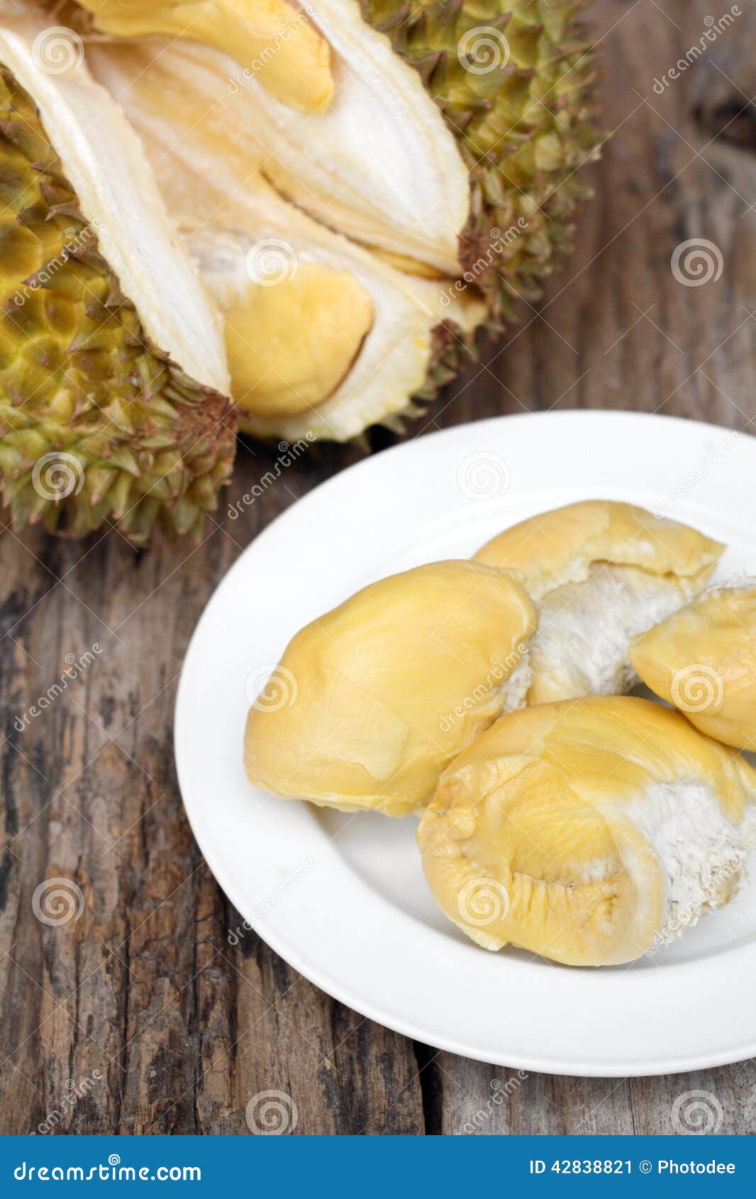Durian. stock image. Image of shadow, pulp, ripe, piece - 42838821