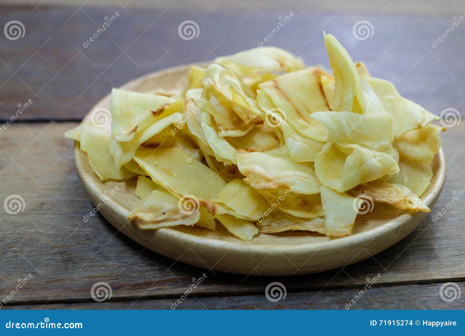 Durian Crispy Chips Fried Durian Stock Photo - Image of durian, food ...