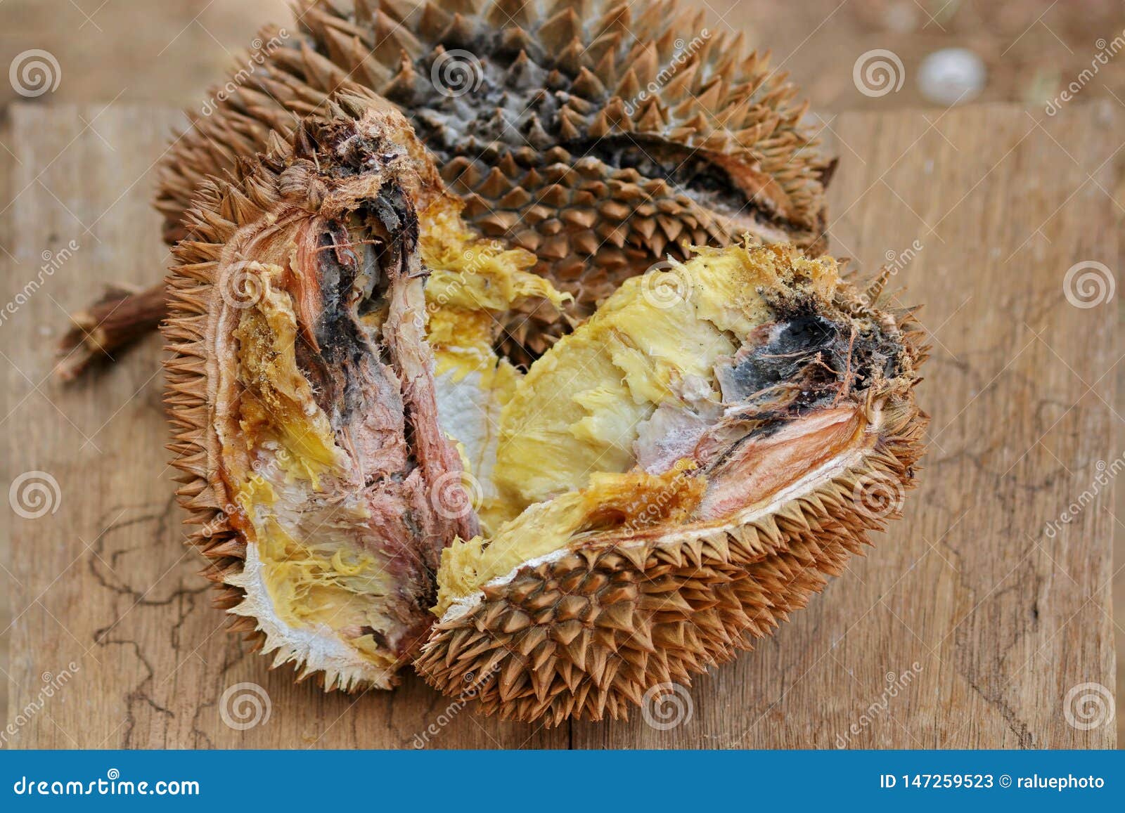 Durian Fruit is Rotten on the Wood Floor Stock Image - Image of borneo ...