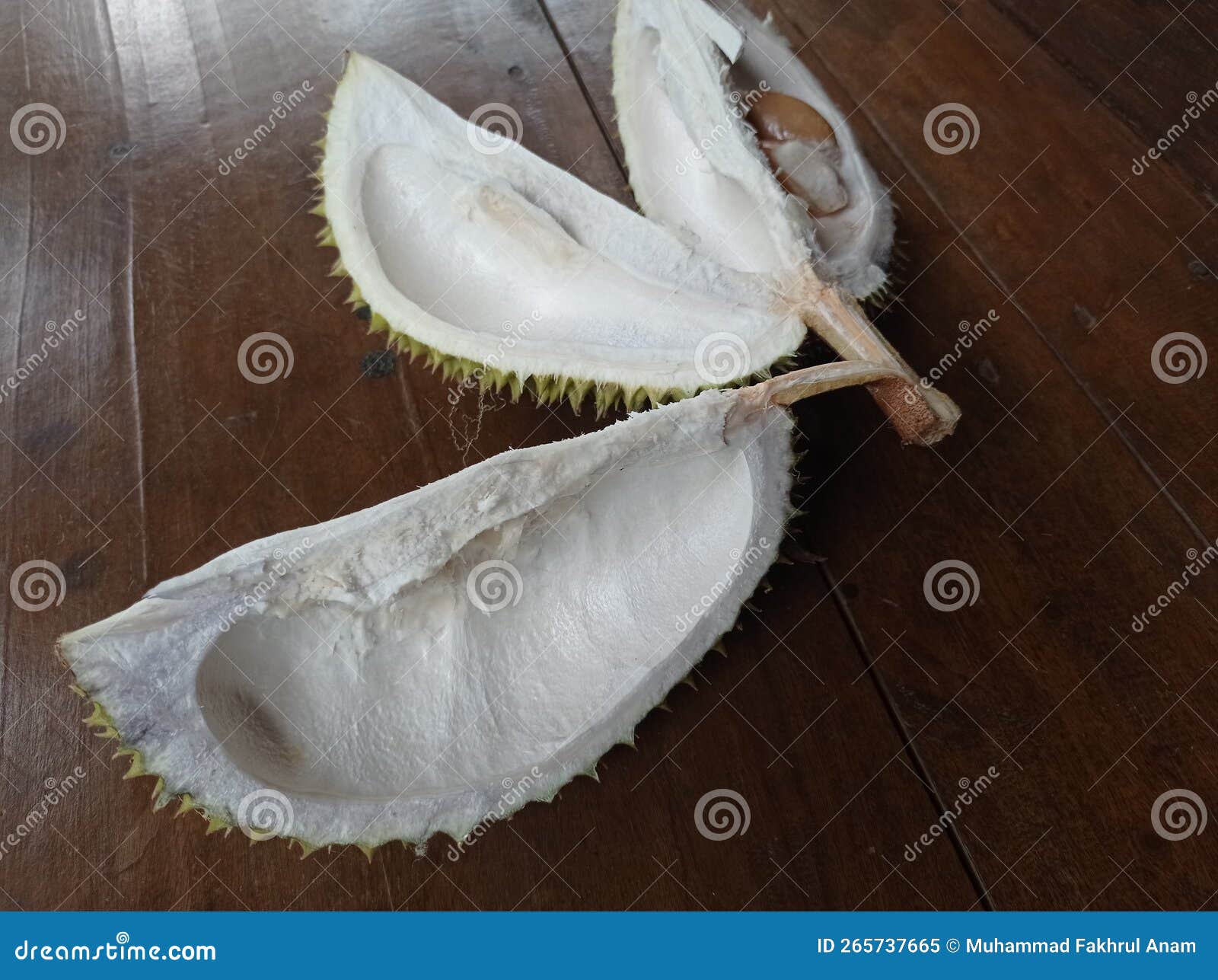 Durian Fruit Skin that Has Been Eaten Stock Image - Image of green ...