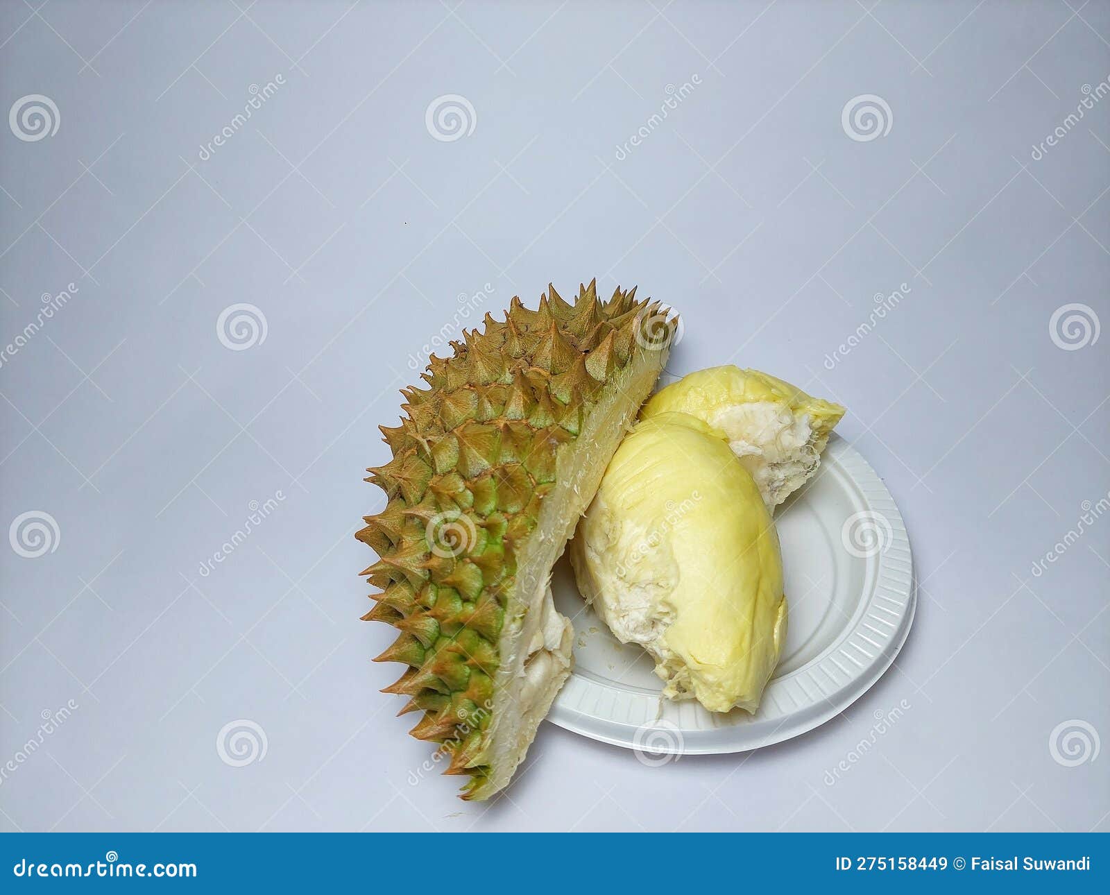 Durian Fruit is a Sweet Fruit but Has a Sharp Thorny Skin Stock Image ...