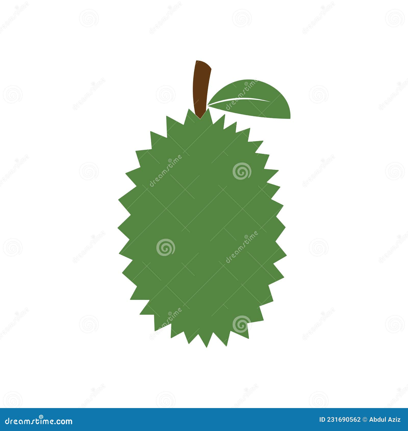 Durian Icon Logo Vector Design Stock Vector - Illustration of king ...