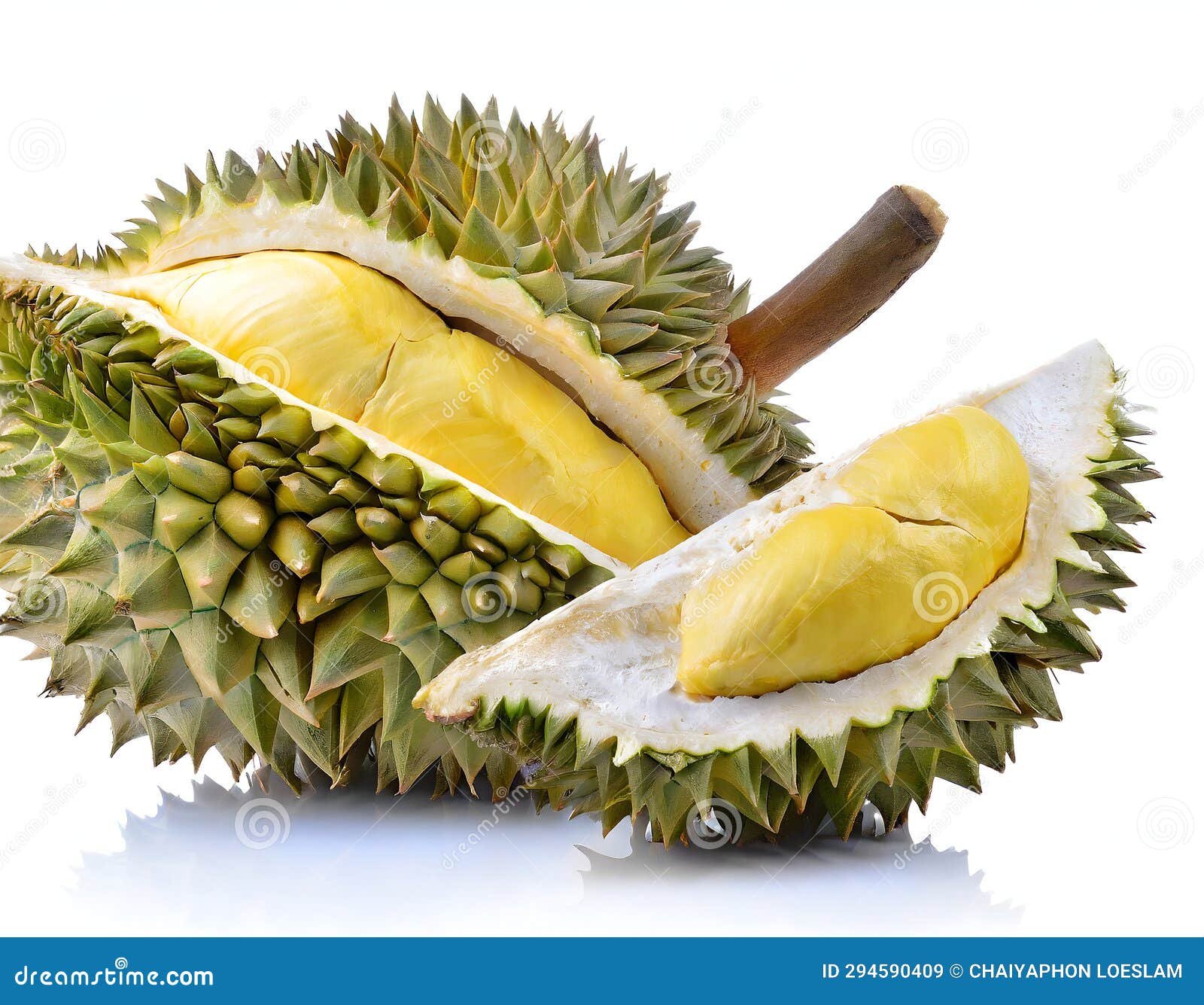 Durian Isolated On White Background Royalty-Free Stock Photo ...