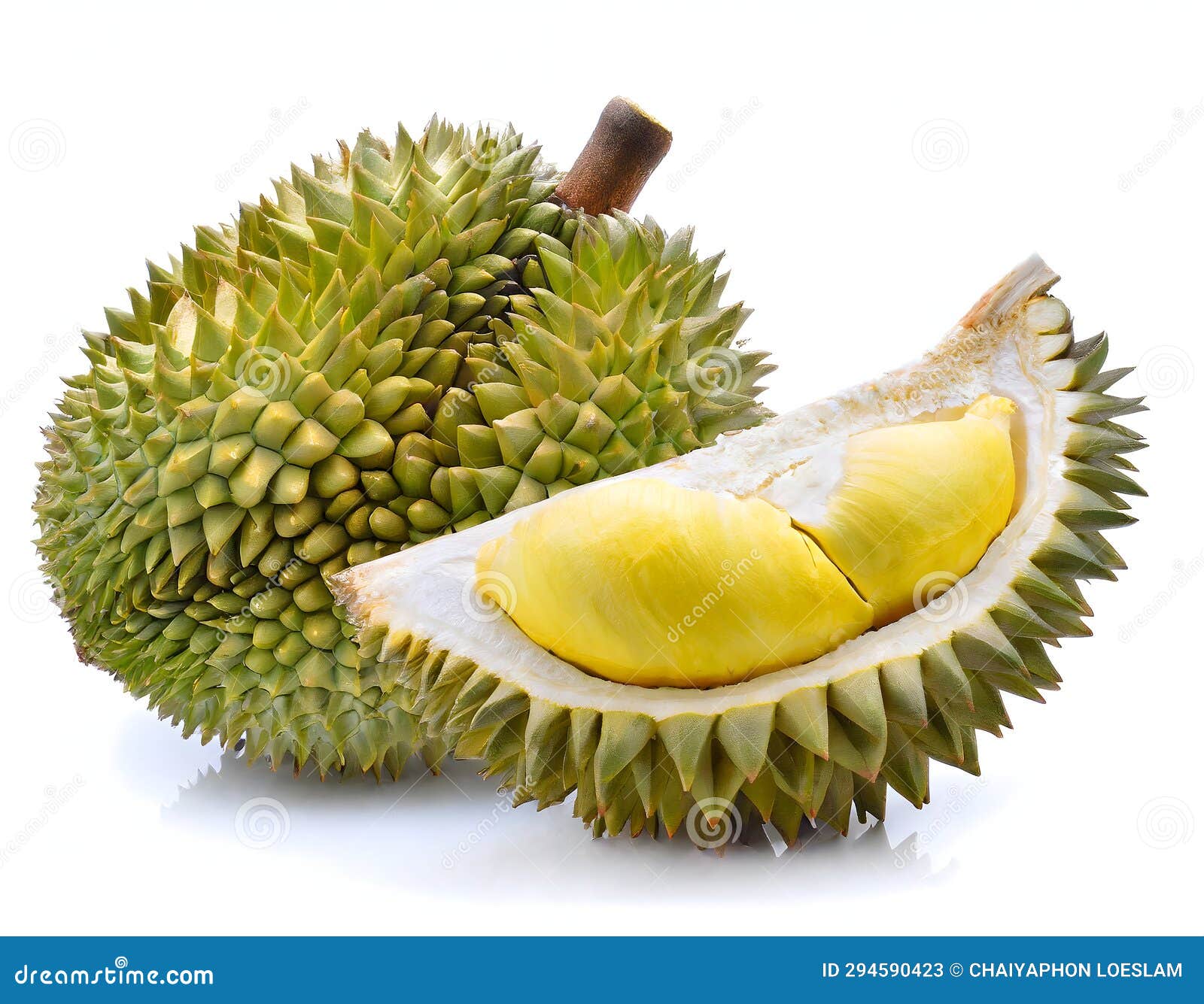 Durian Isolated On White Background Royalty-Free Stock Photography ...