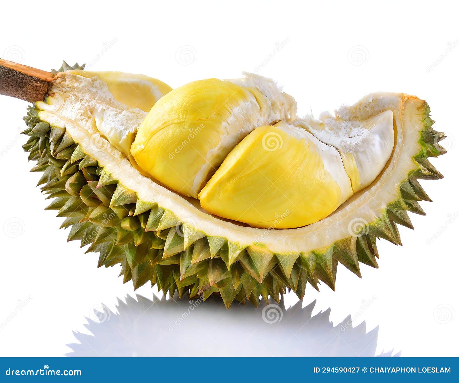 Durian Isolated On White Background Royalty-Free Stock Photo ...