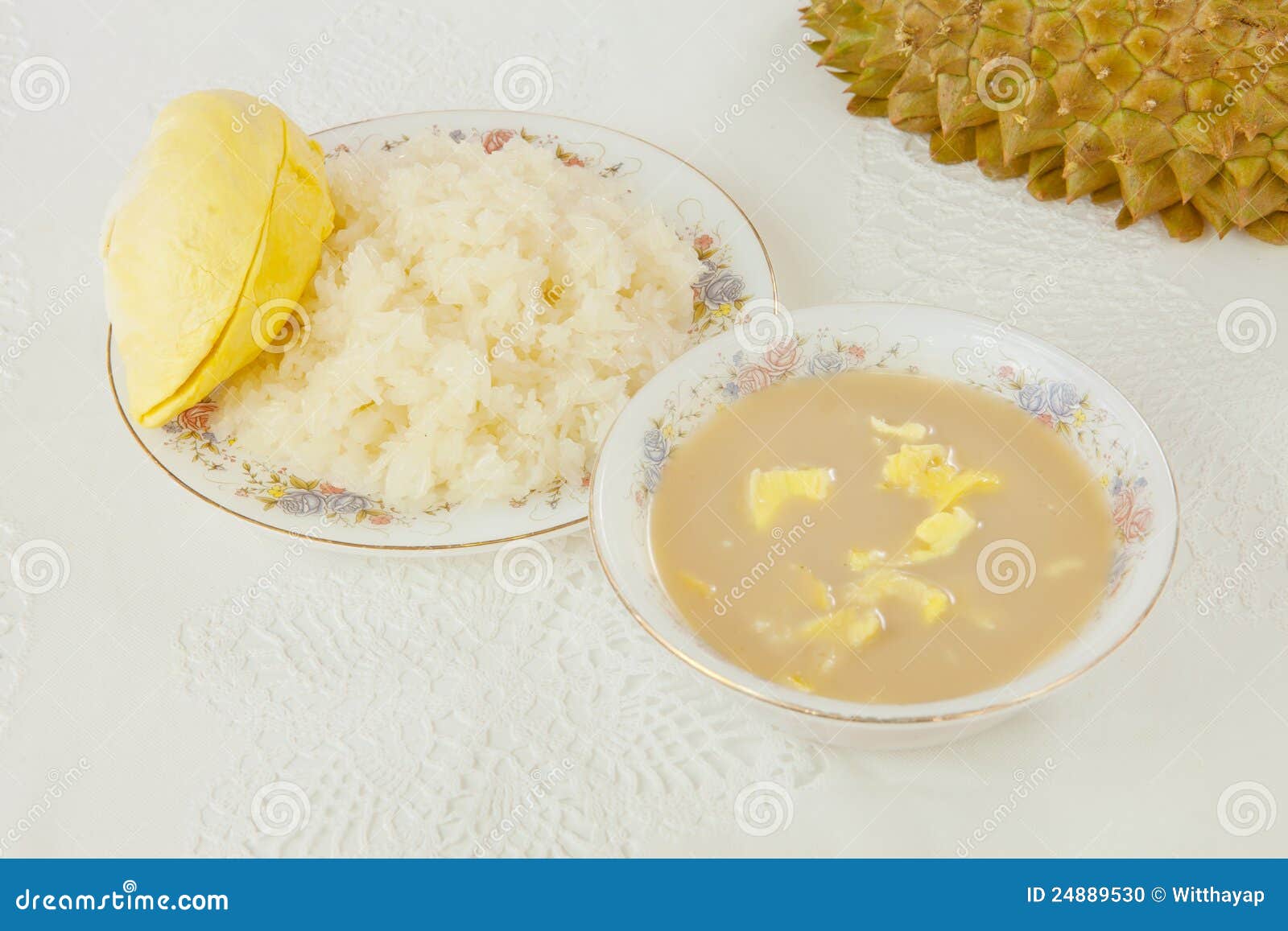 Durian sticky rice stock photo. Image of brown, durian - 24889530