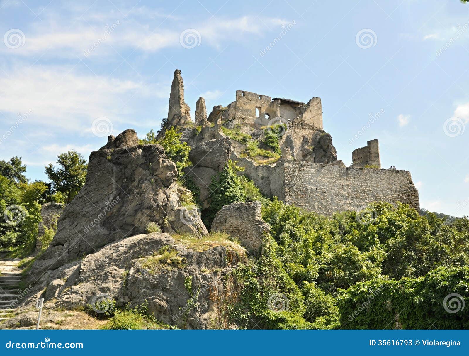 Durnstein Castle Austria stock image. Image of richard - 35616793
