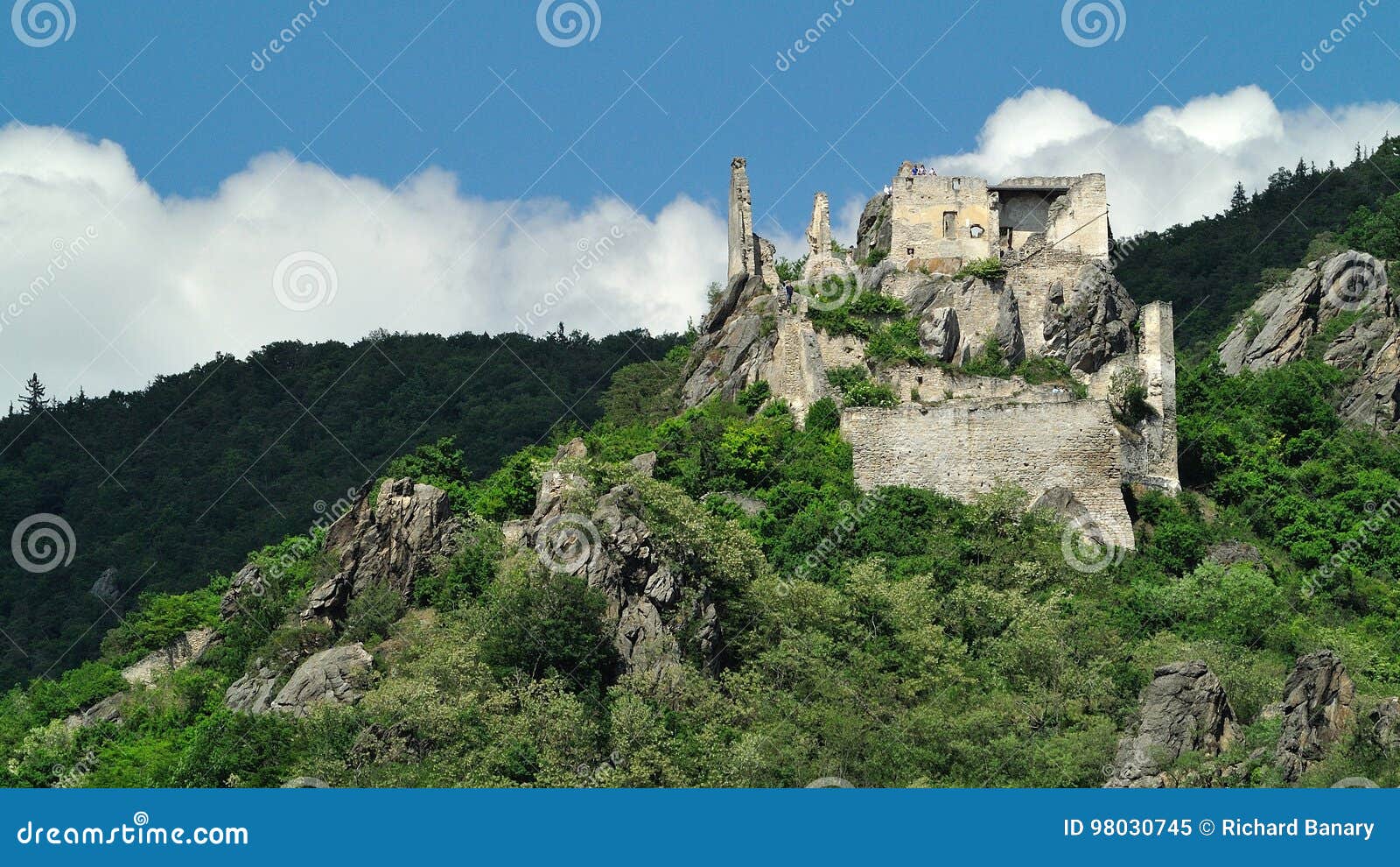 Durnstein Castle, Wachau, Austria Stock Image - Image of valley ...