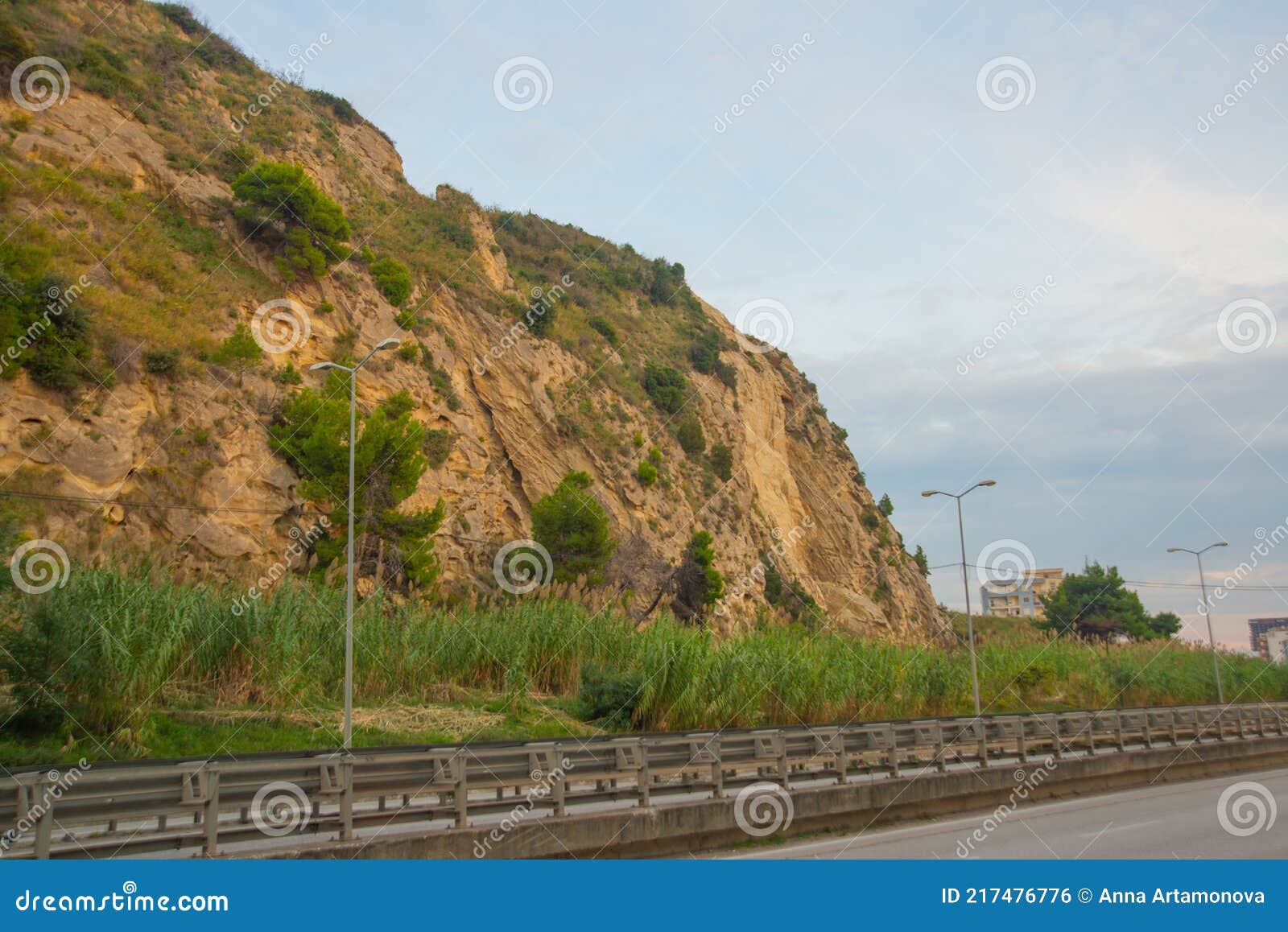 DURRES, ALBANIA: a Huge Rock on the Coast of Durres Stock Photo - Image ...