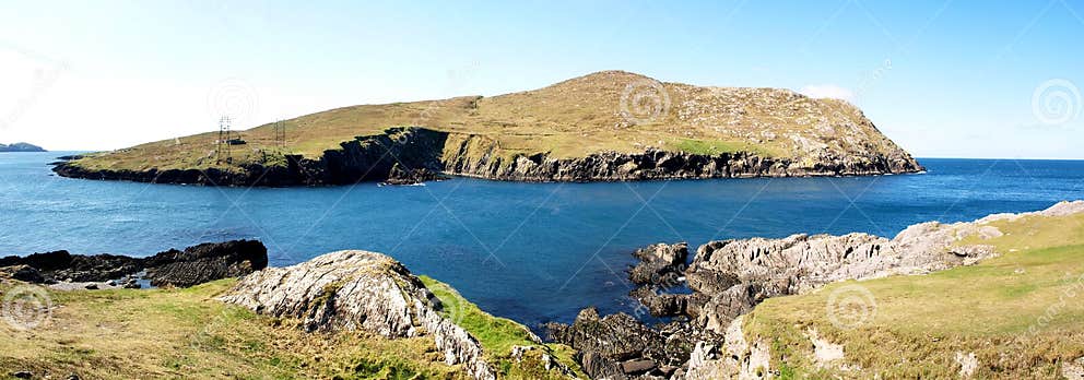 Dursey Head and Dursey Island Panorama Ireland Stock Image - Image of ...