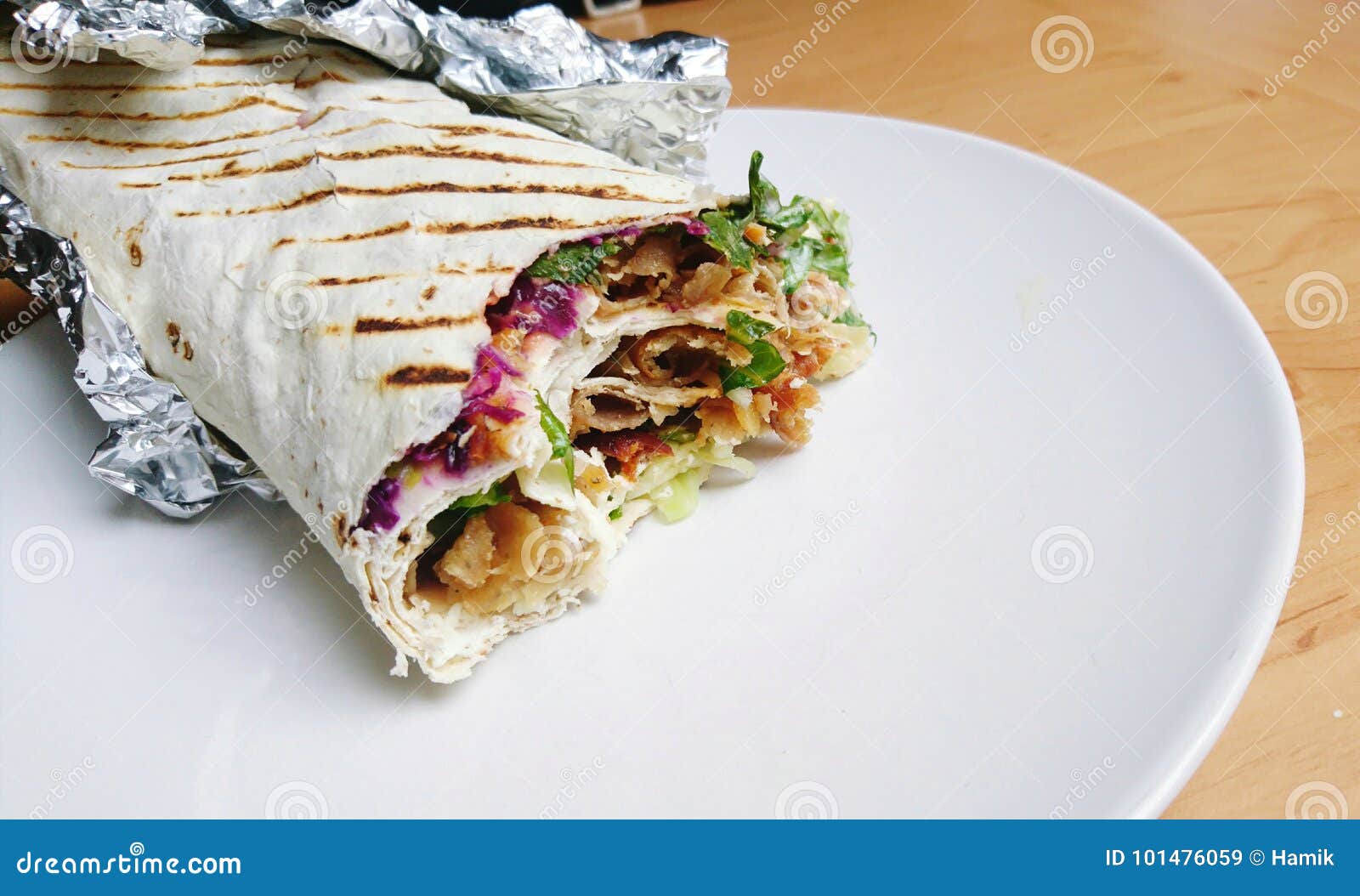 Durum kebab stock image. Image of bite, white, durum - 101476059