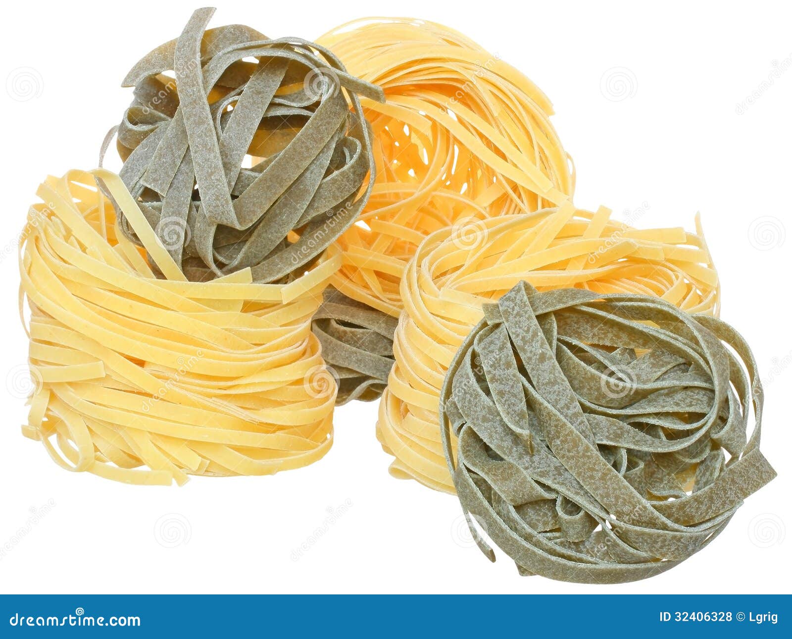 Durum Wheat Semolina Pasta with Spinach Stock Photo - Image of heap ...