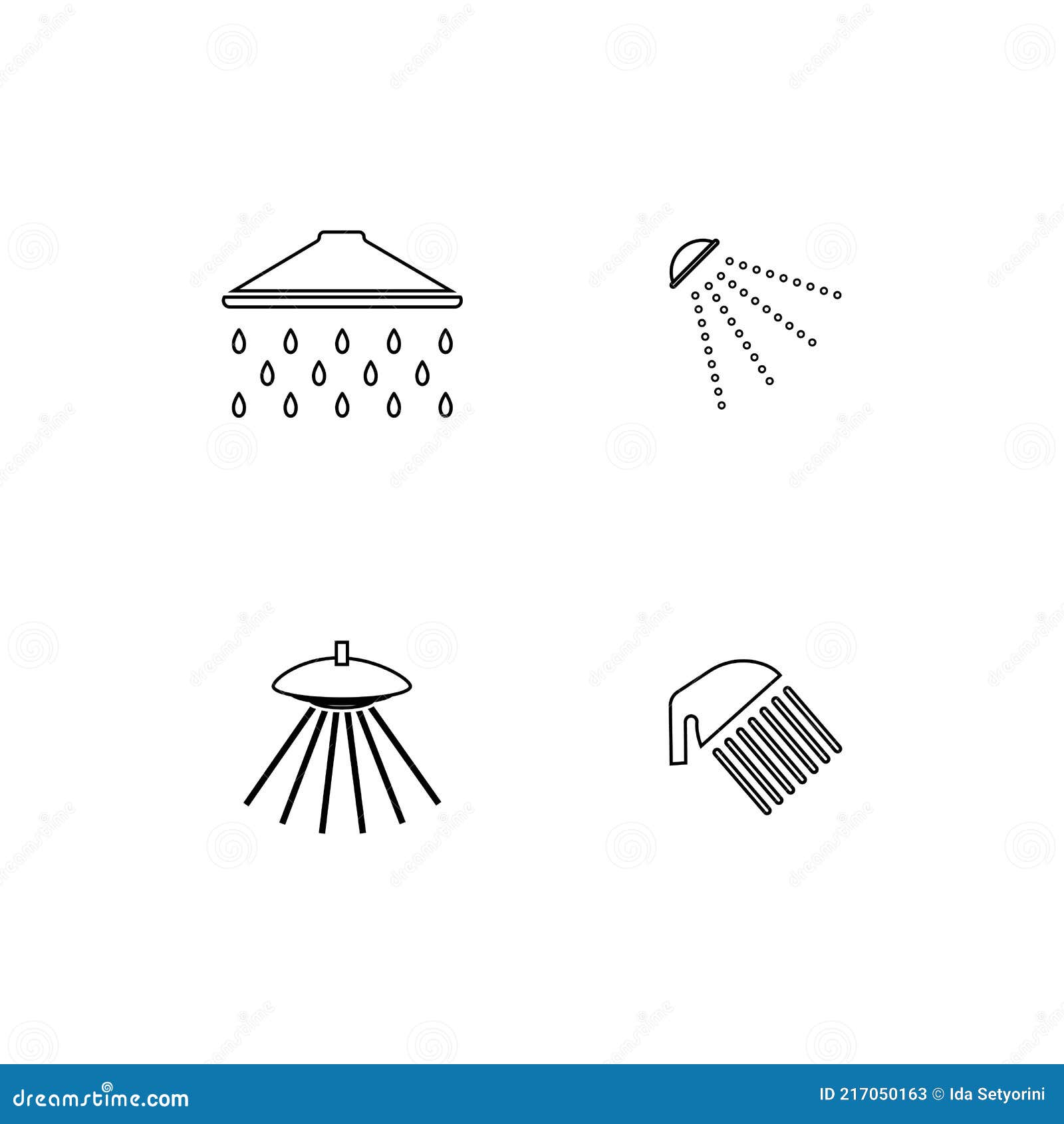 Duschsymbol stock abbildung. Illustration von spülen - 217050163