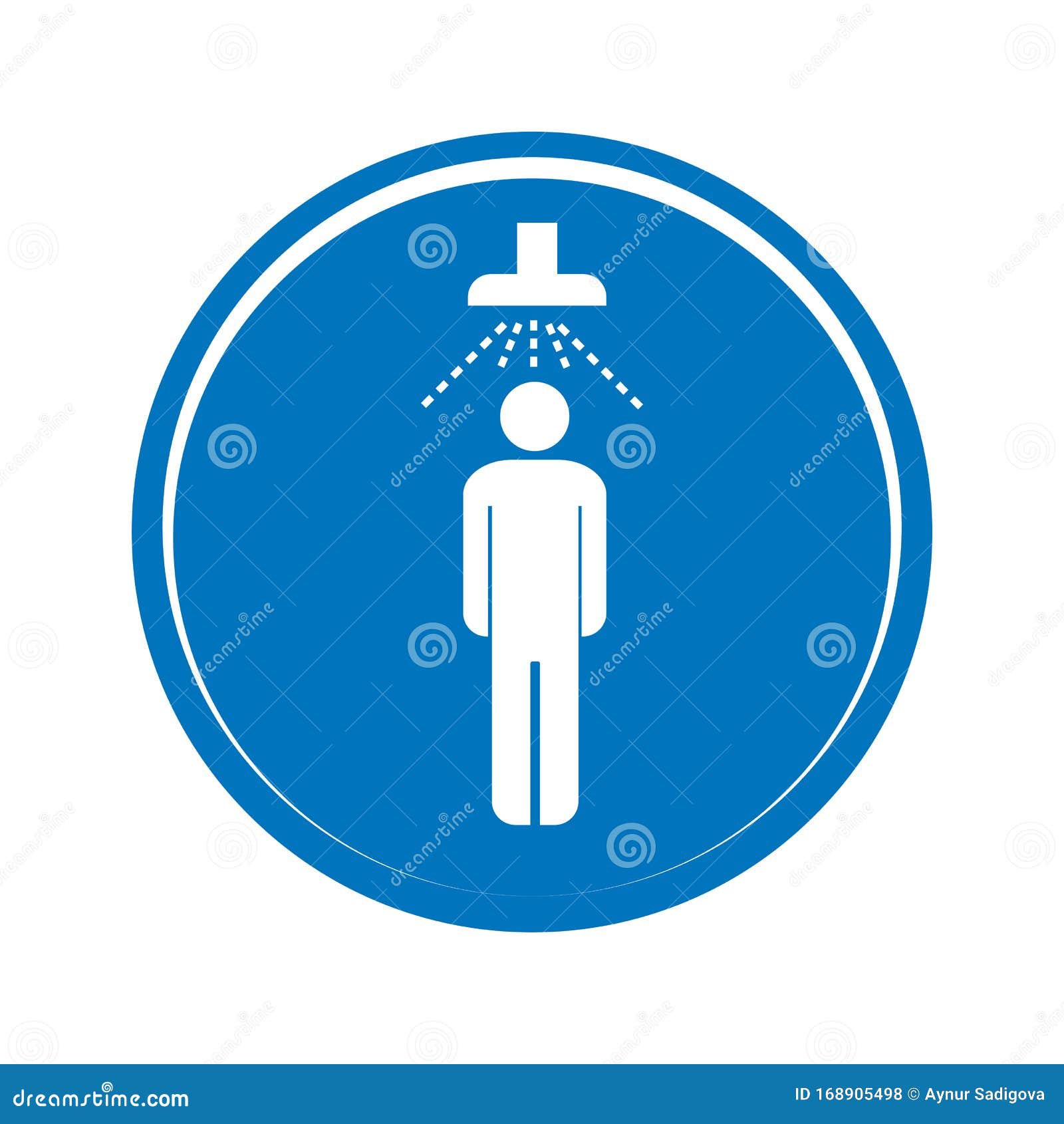 Duschsymbol Mann Mit Dusche Vector Duschwebsymbol Duschsymbol Vektor ...