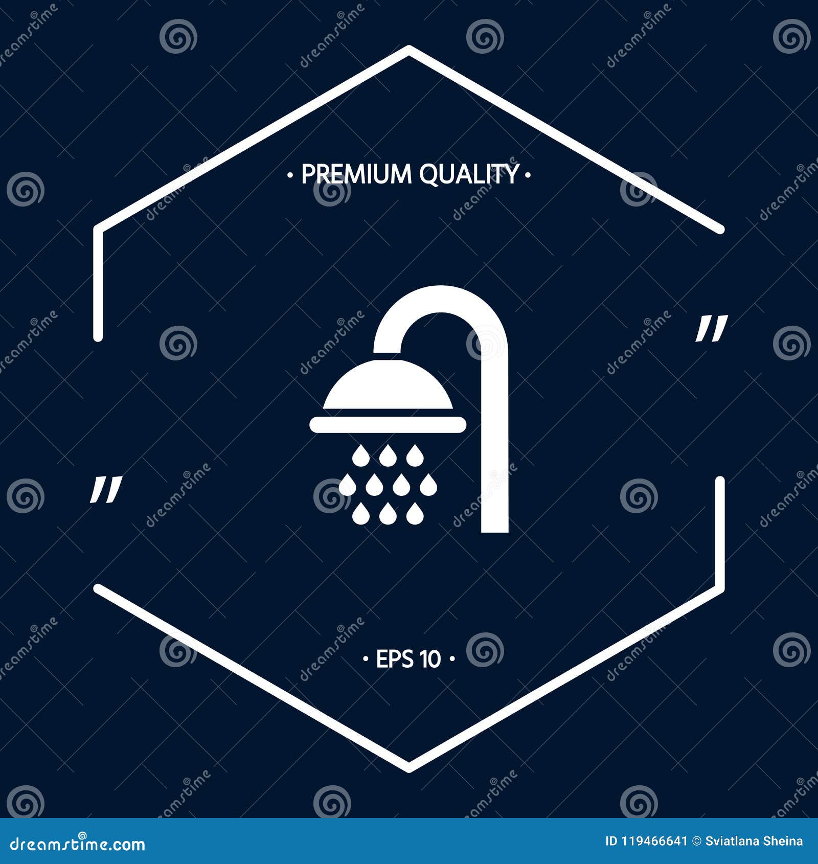 Duschsymbolssymbol vektor illustrationer. Illustration av enkelt ...