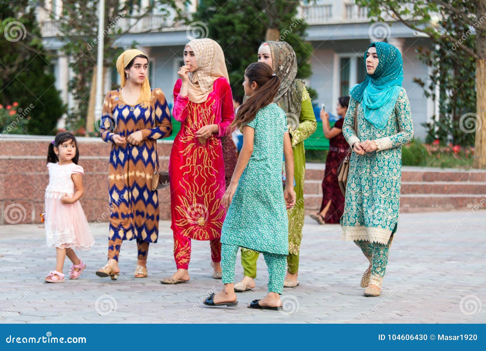 Dushanbe Residents On The Streets Of The City Editorial Image Image
