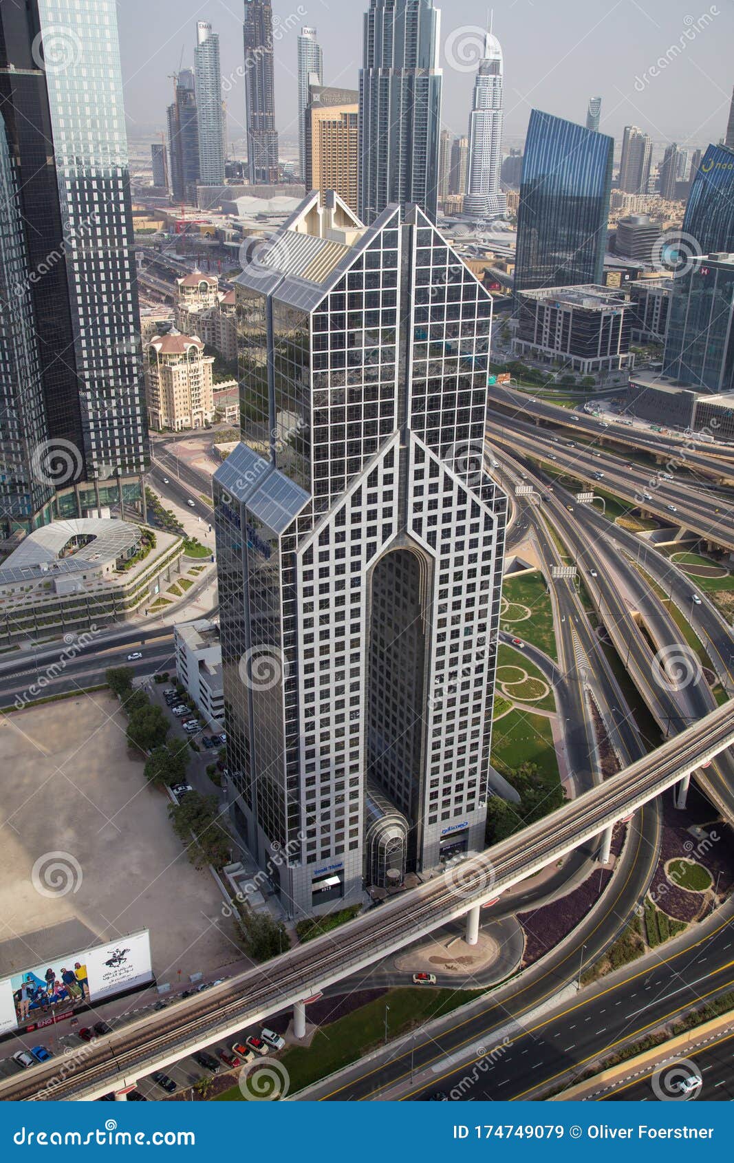 Dusit Thani Hotel in Dubai, UAE Editorial Stock Image - Image of ...