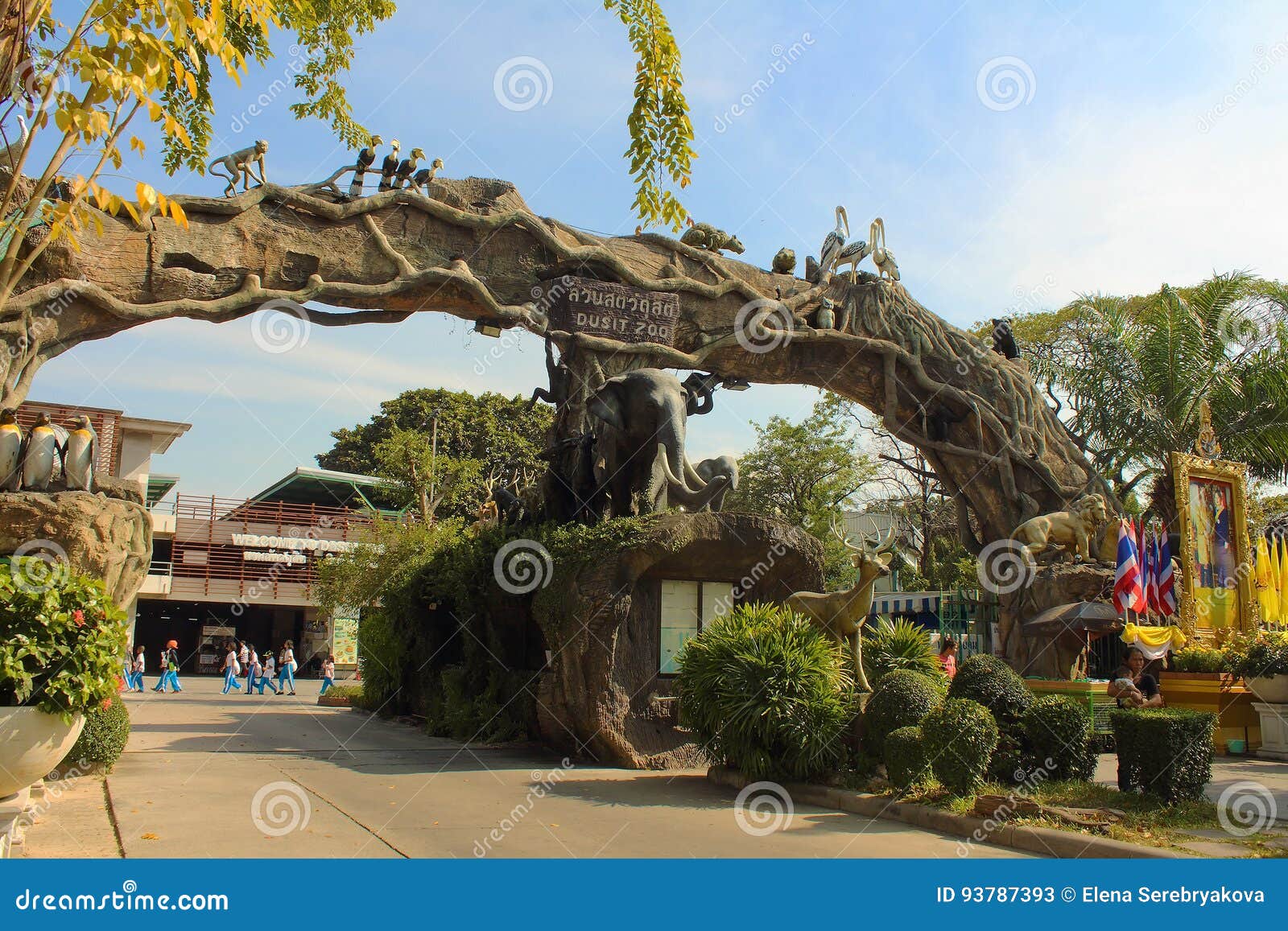 Dusit Zoo in Bangkok, Thailand. Editorial Stock Photo - Image of ...
