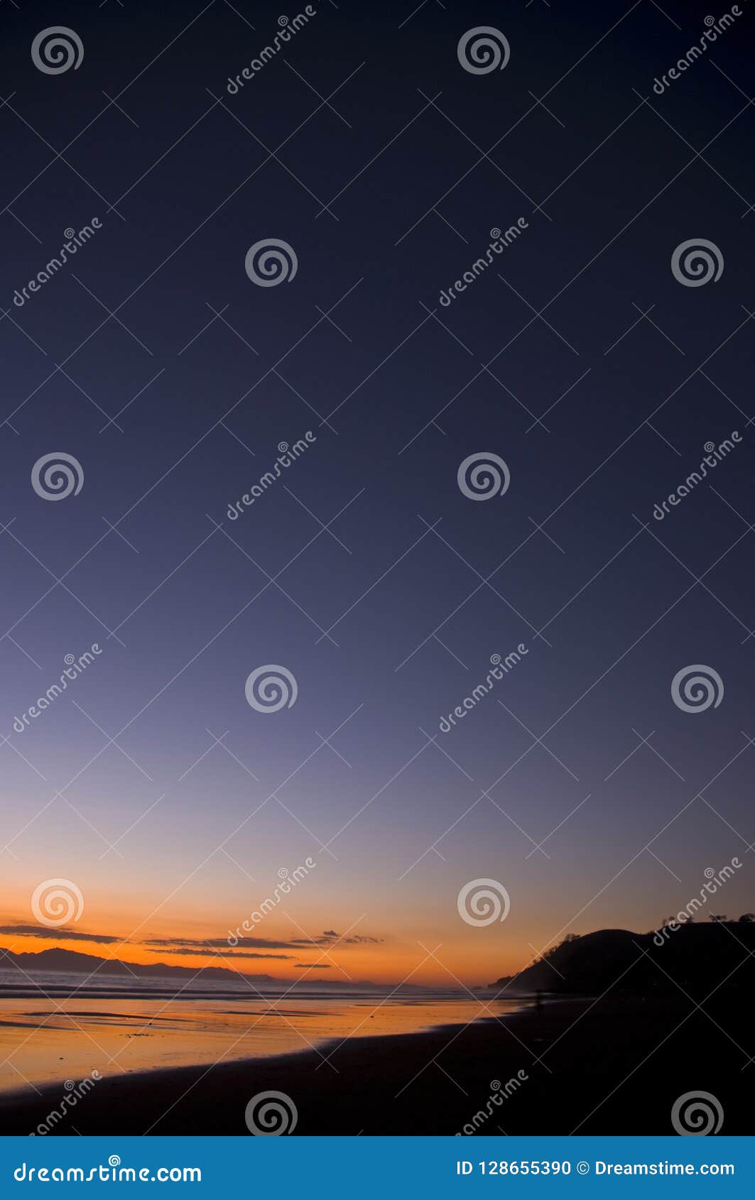 Dusk with blue sky stock photo. Image of heaven, sunset - 128655390