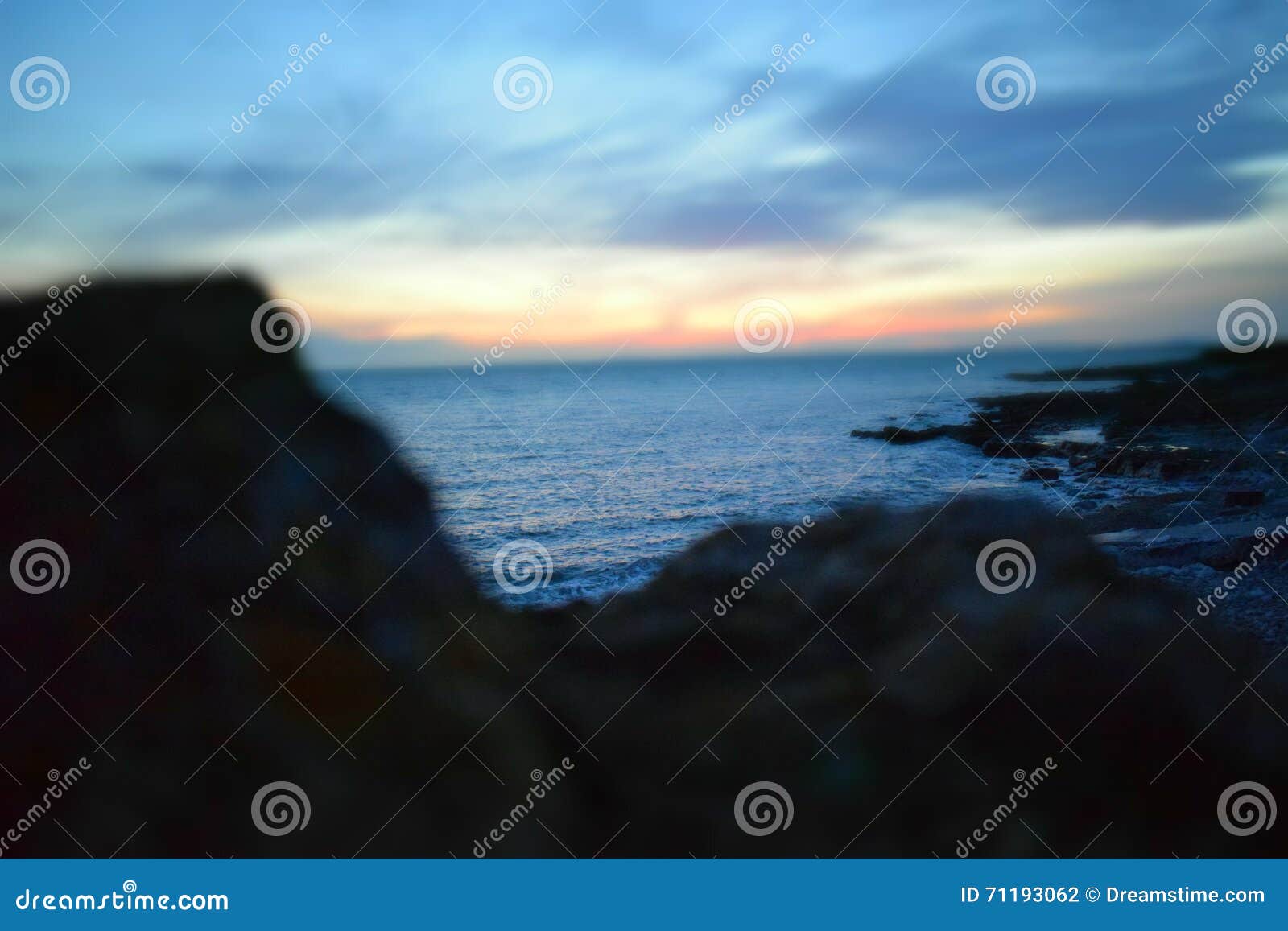 Dusk until Dawn Behind the Wall Stock Photo - Image of sunrise, dawn ...