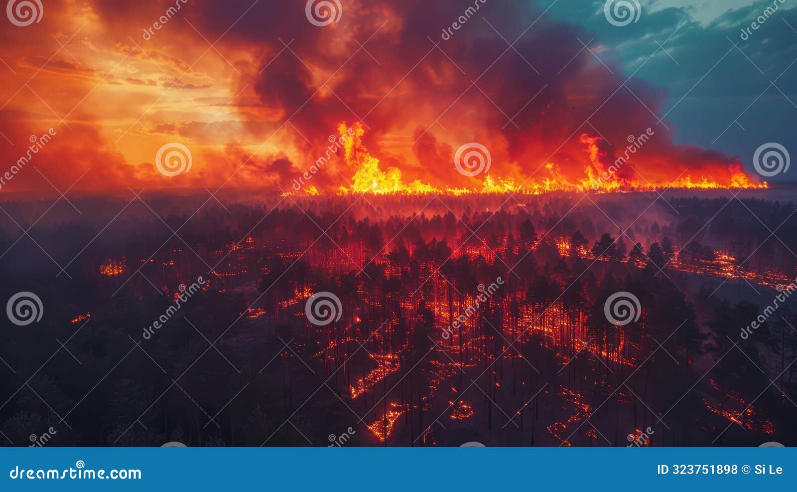 Devastation Fire Ash Stock Illustration | CartoonDealer.com #343573177